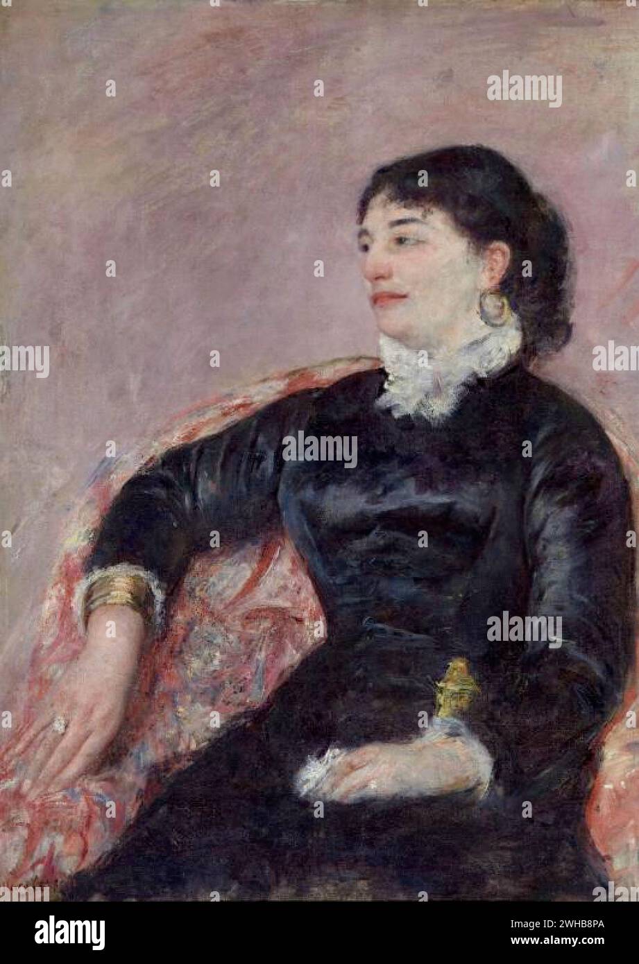 Mary Cassatt - Portrait d'une femme italienne Stock Photo - Alamy