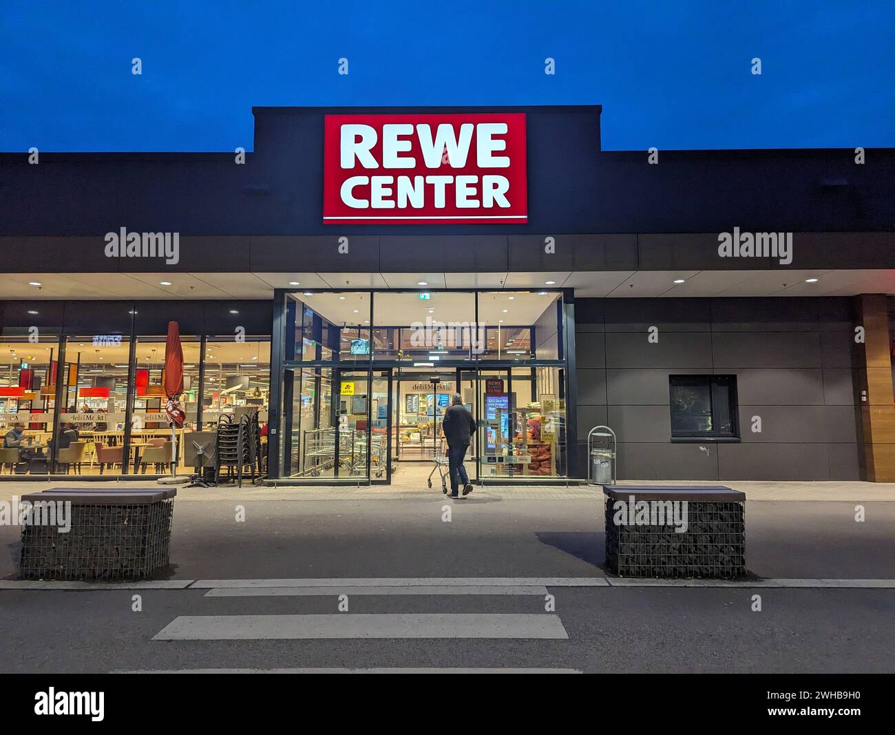 External View Of The REWE Centre Karen Laute OHG Brandenburg Stock ...