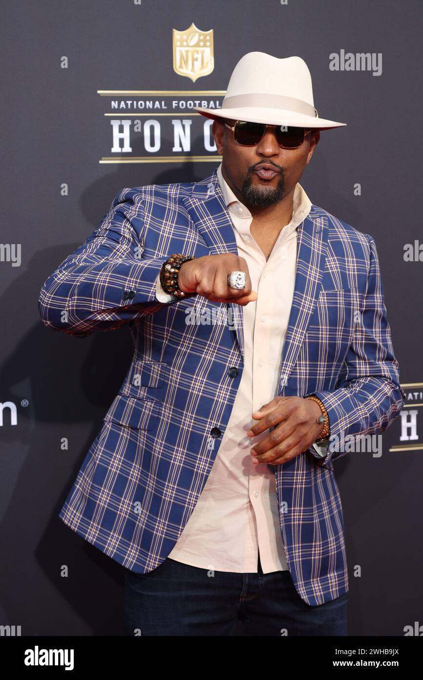 Las Vegas, United States. 08th Feb, 2024. NFL legend Ray Lewis arrives ...