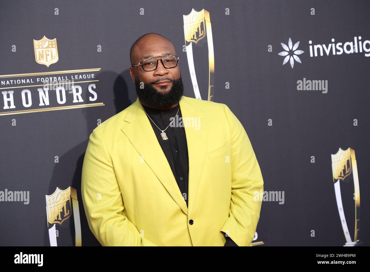 Las Vegas, United States. 08th Feb, 2024. Marcus Spears arrives on the ...