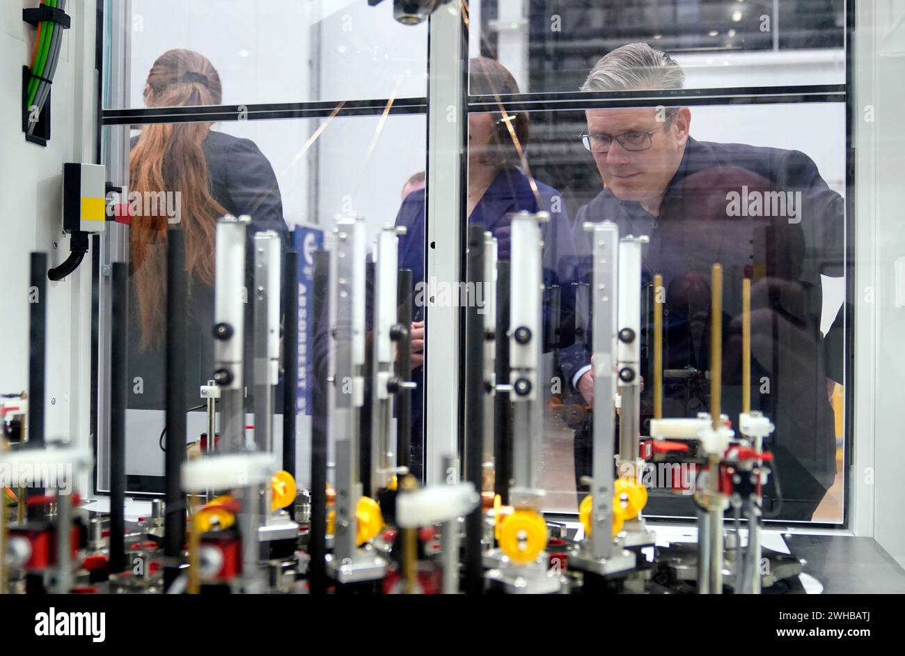 Labour leader Sir Keir Starmer during a visit with shadow chancellor ...