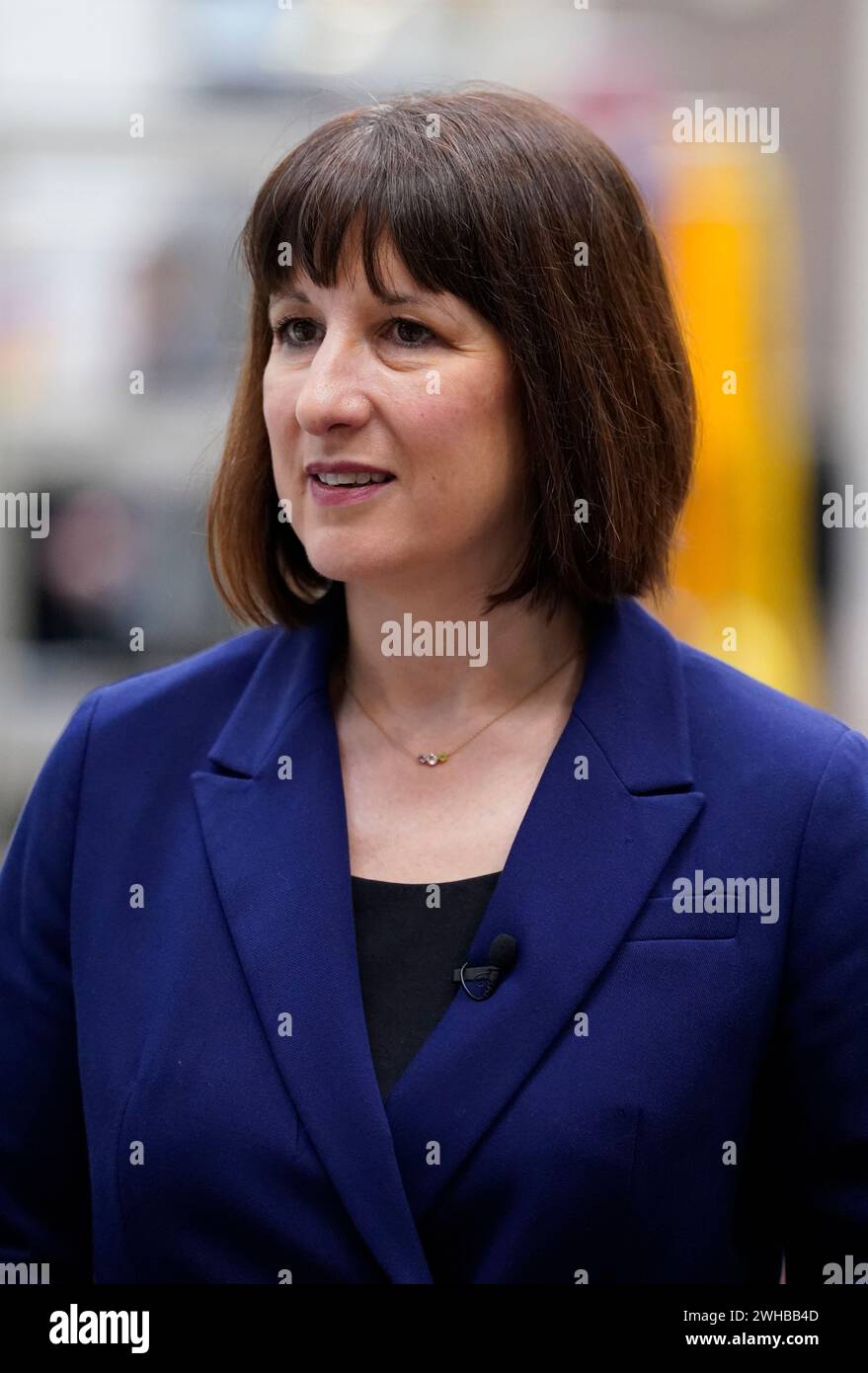 Labour shadow chancellor Rachel Reeves during a visit with leader Sir ...