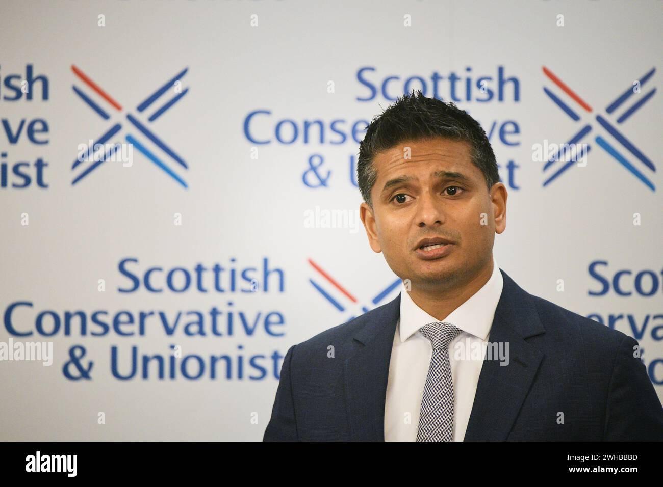 Edinburgh Scotland, UK 09 February 2024. Scottish Conservative Dr ...