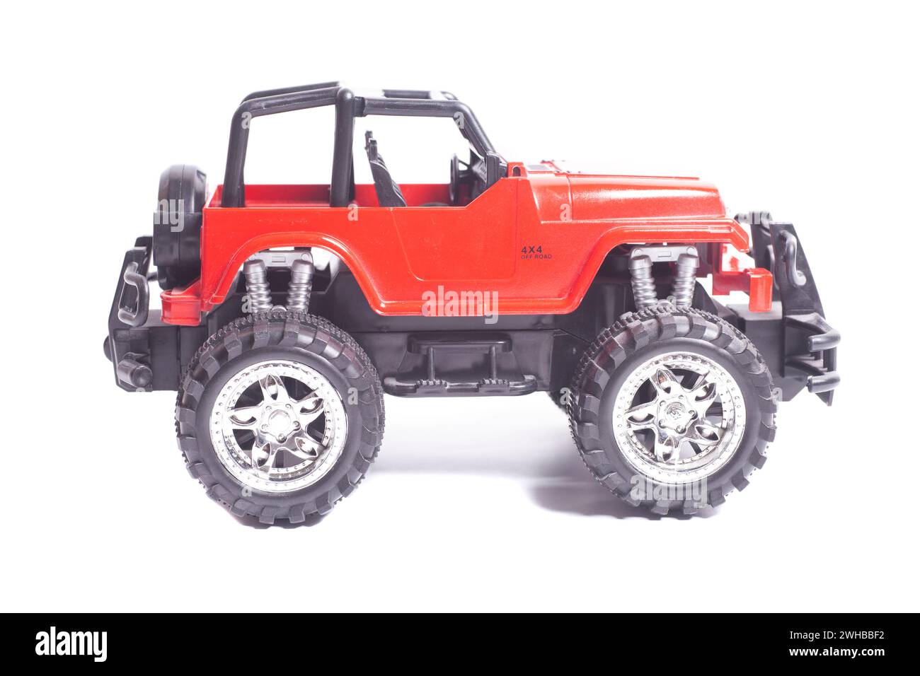 radio-controlled offroad 4x4 toy car isolated on white background Stock ...