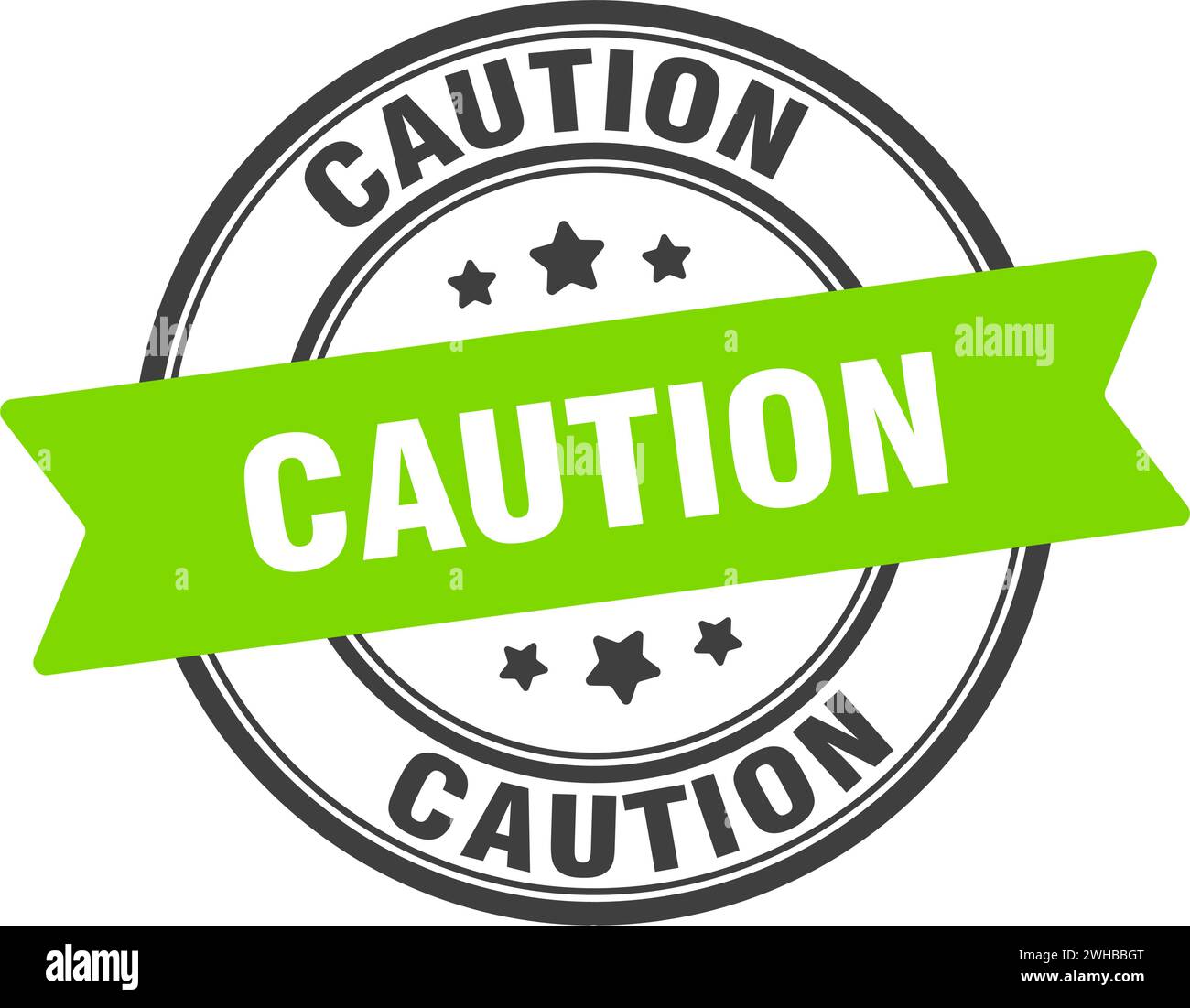 caution stamp. caution round sign. label on transparent background ...