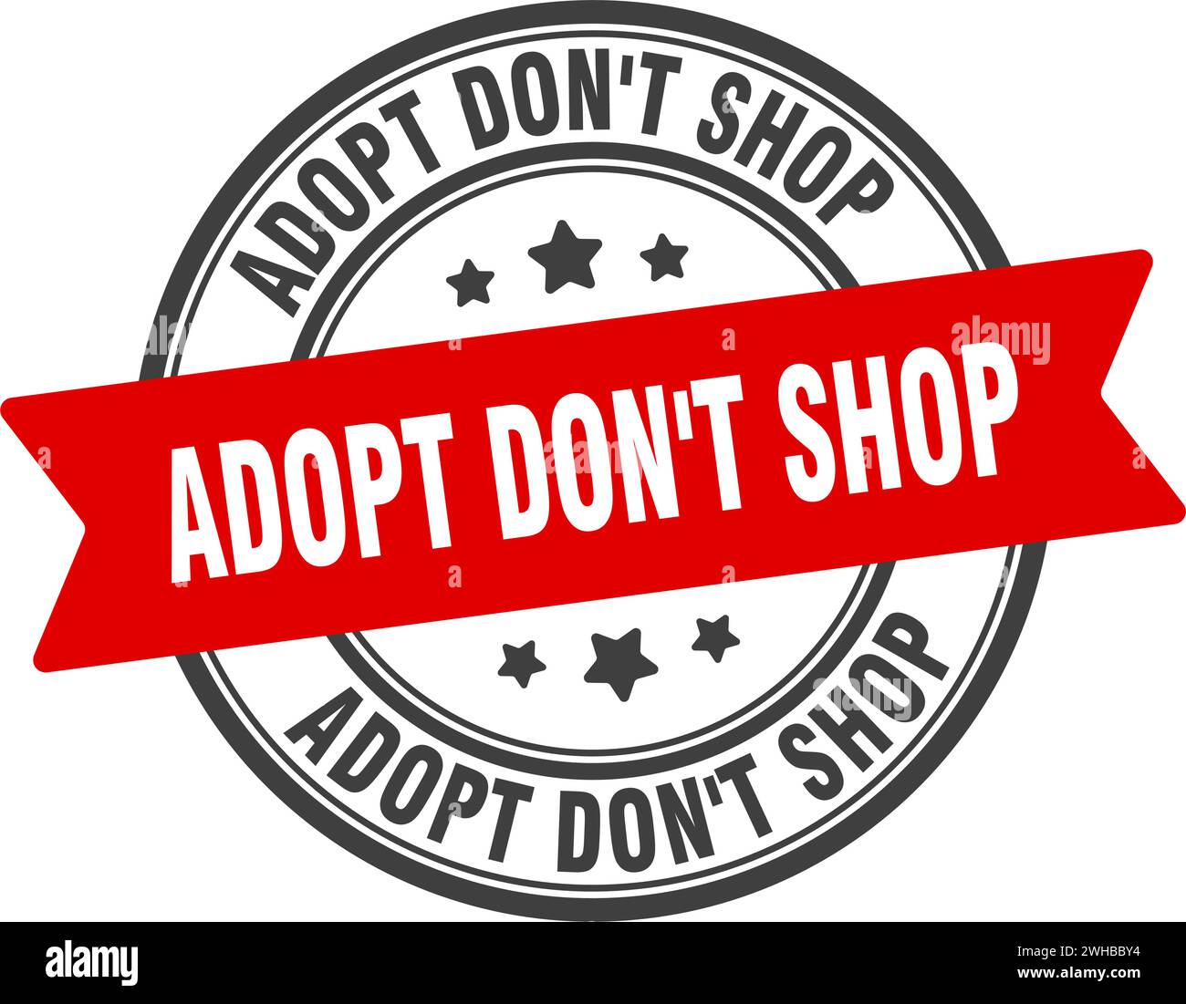 adopt don't shop stamp. adopt don't shop round sign. label on ...