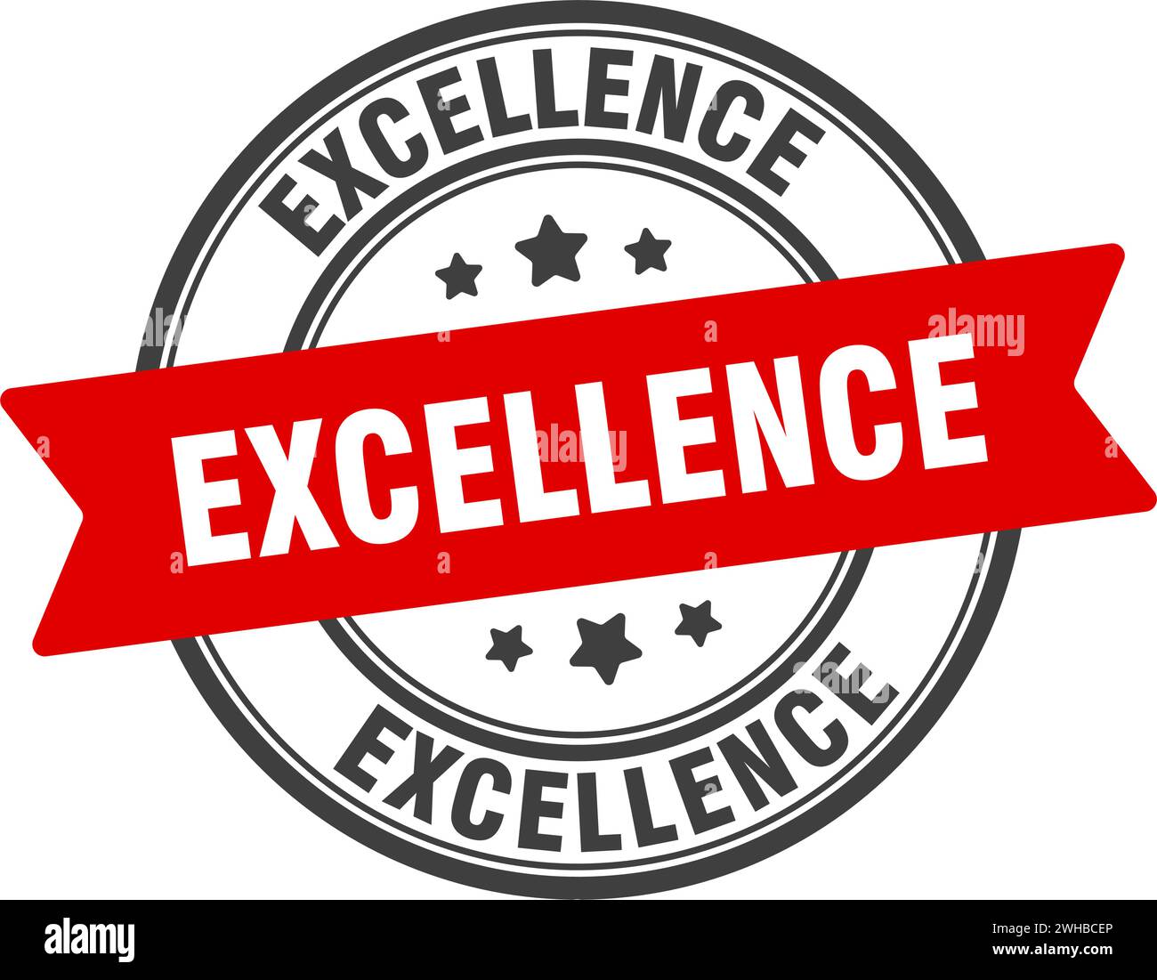 excellence stamp. excellence round sign. label on transparent ...