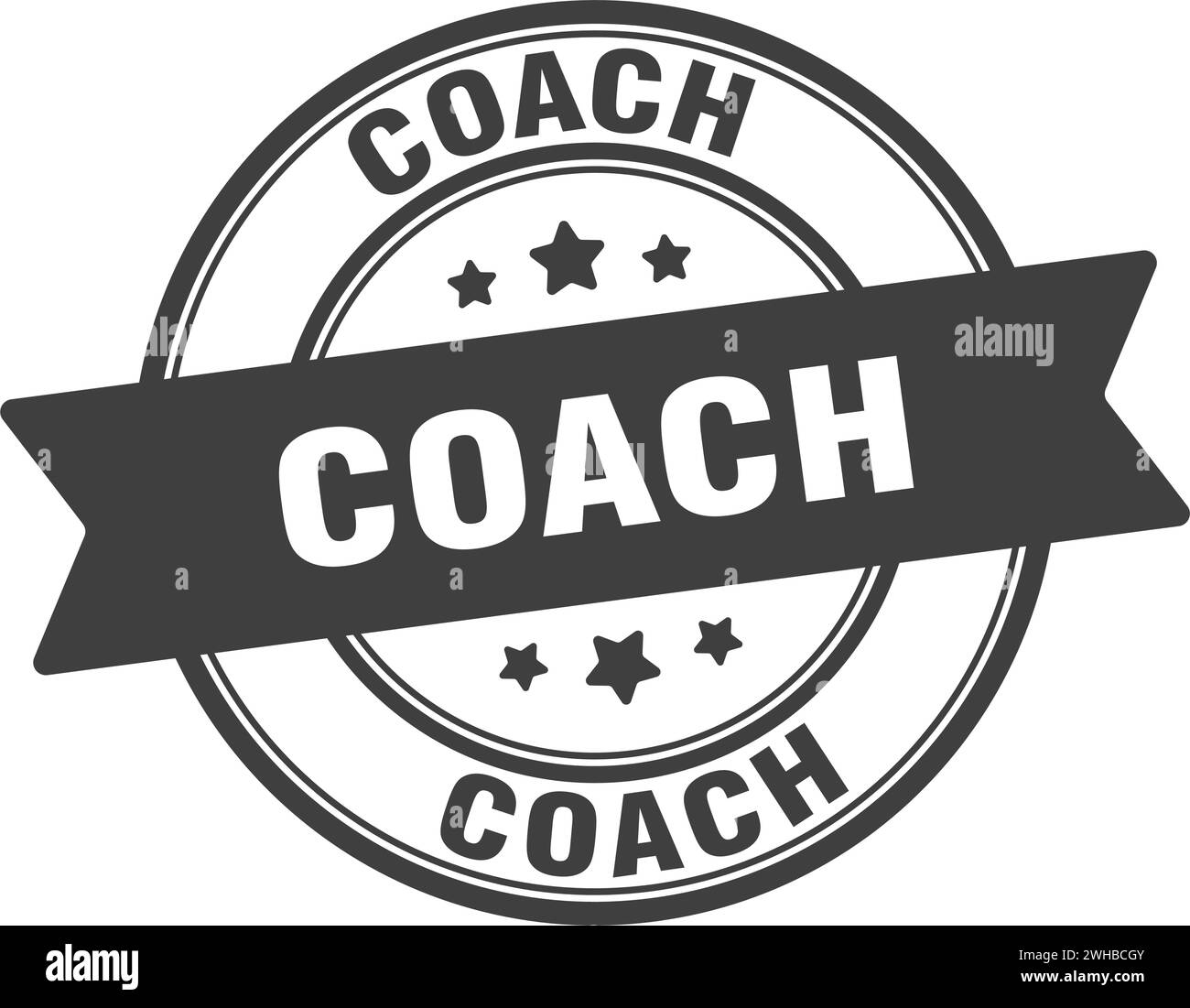 coach stamp. coach round sign. label on transparent background Stock ...