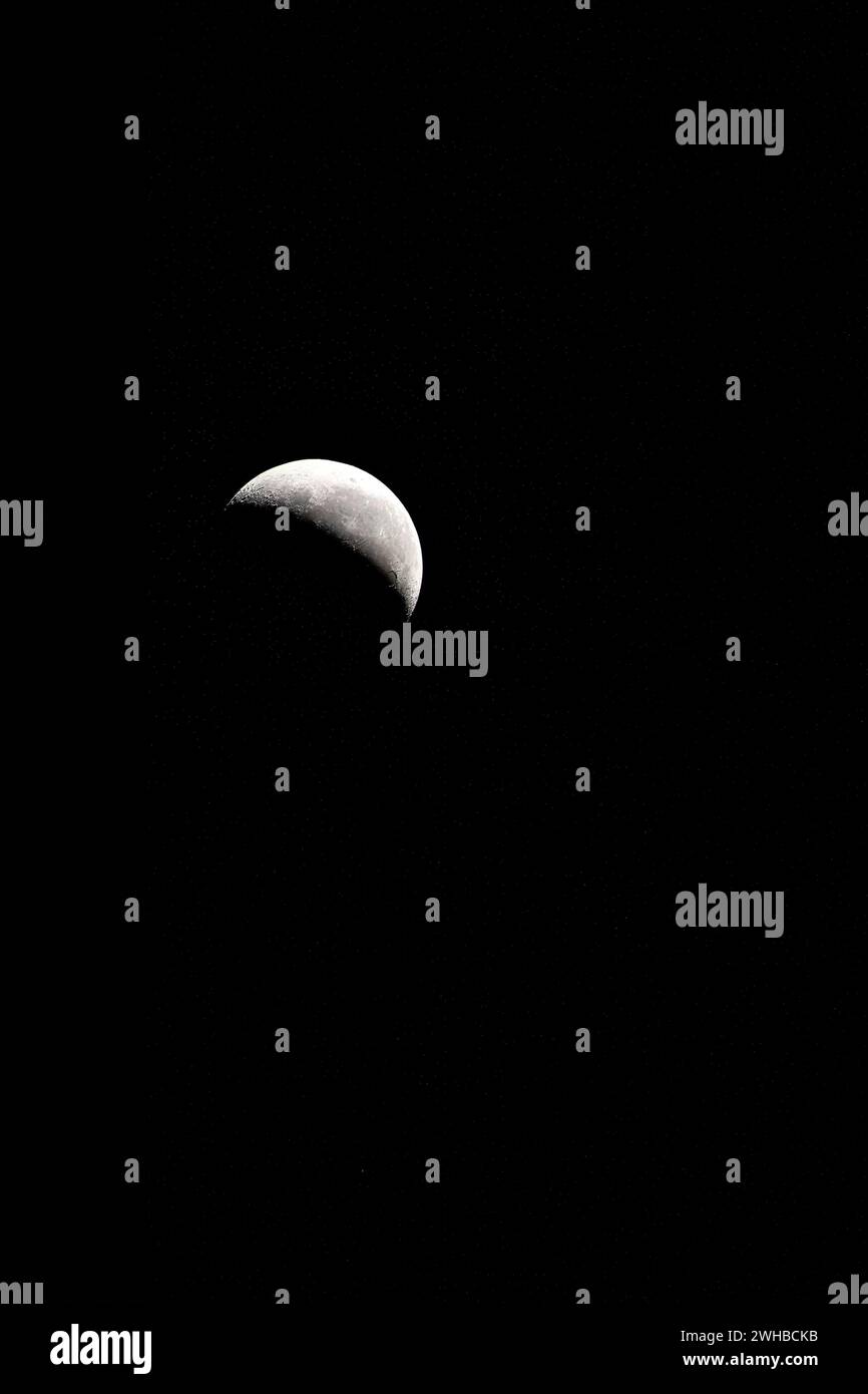 Waxing Crescent Moon Stock Photo - Alamy