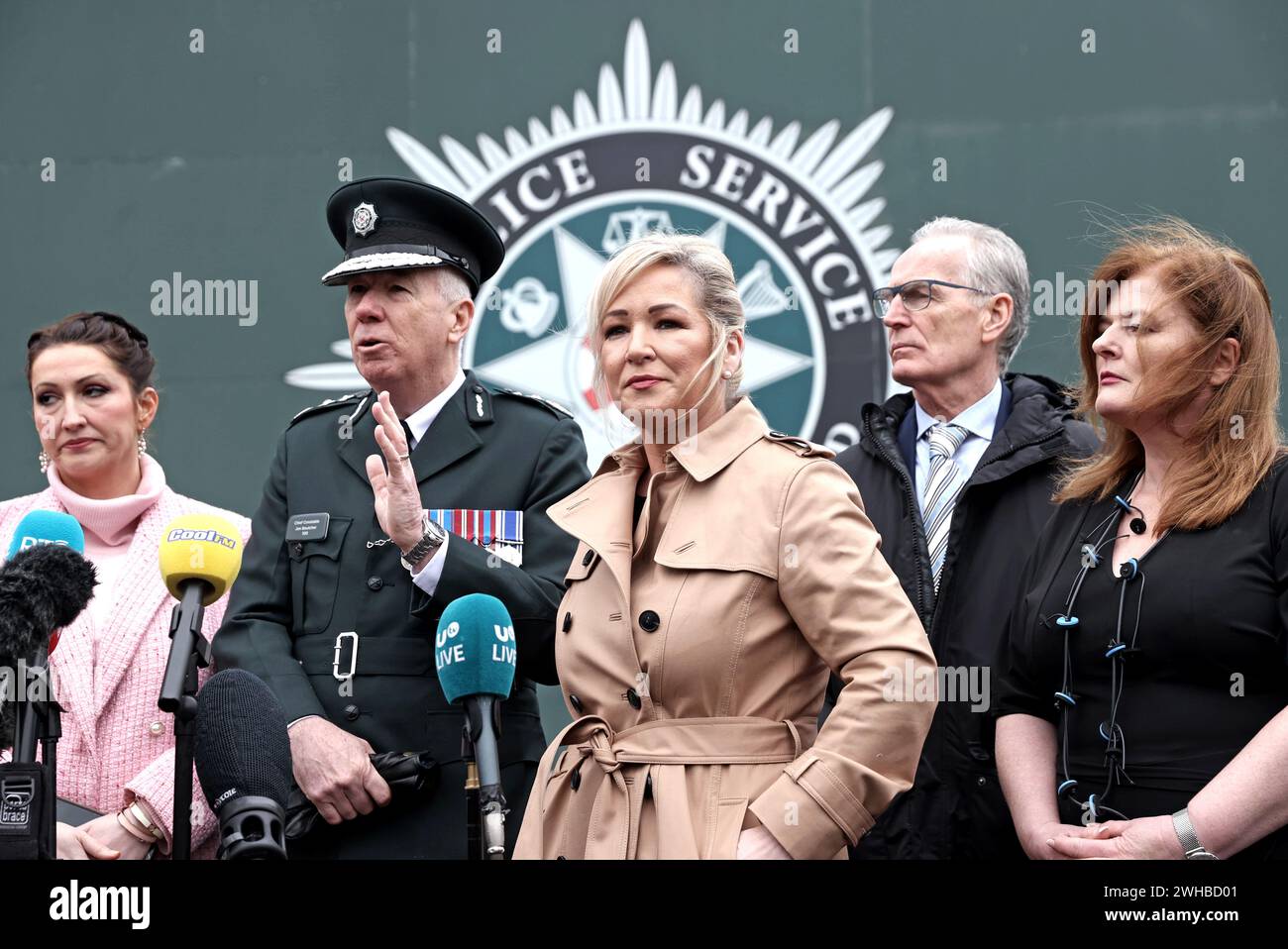 (left-right) DUP deputy First Minister Emma Little-Pengelly, Chief ...