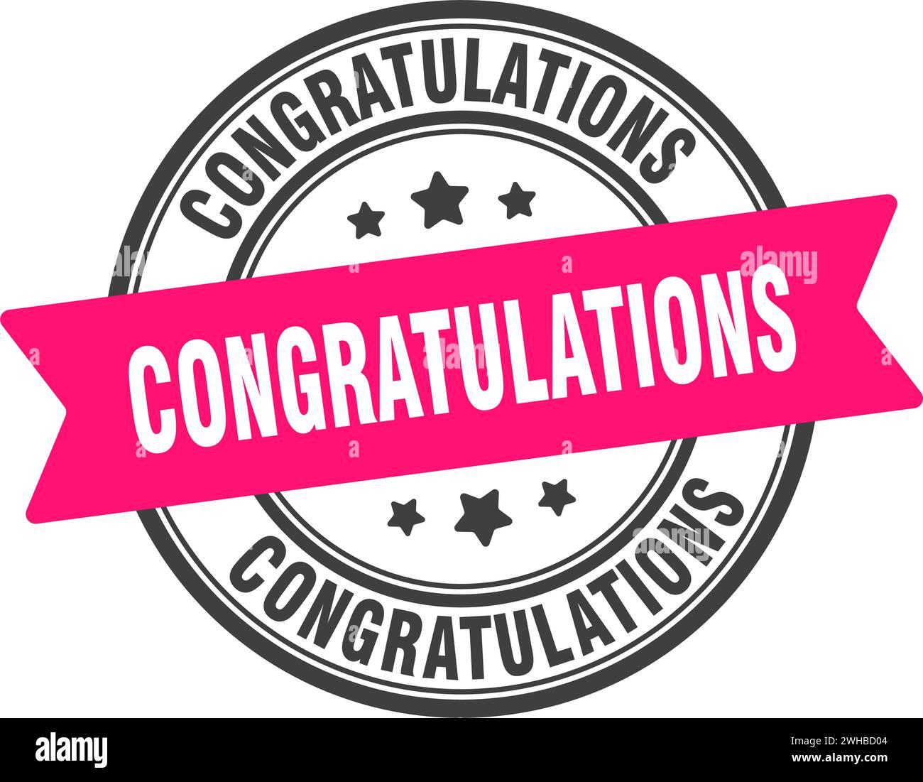 congratulations stamp. congratulations round sign. label on transparent ...