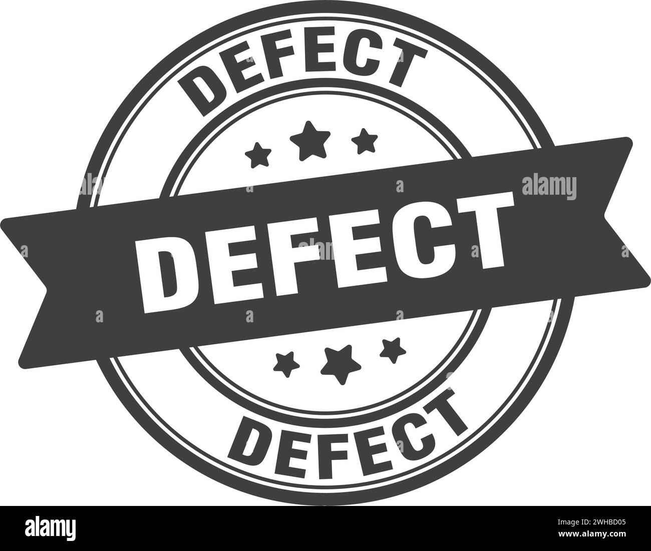 defect stamp. defect round sign. label on transparent background Stock ...