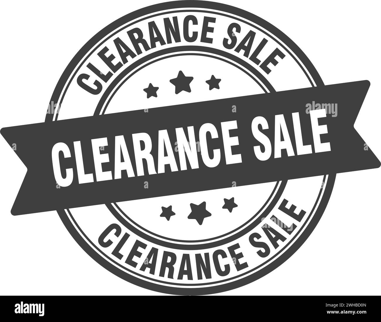 clearance sale stamp. clearance sale round sign. label on transparent ...