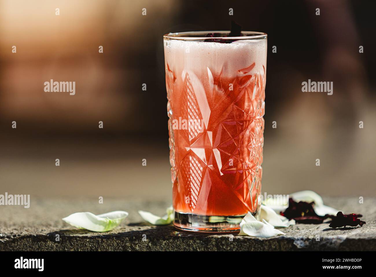 The Singapore Sling cocktail. Shallow dof Stock Photo - Alamy