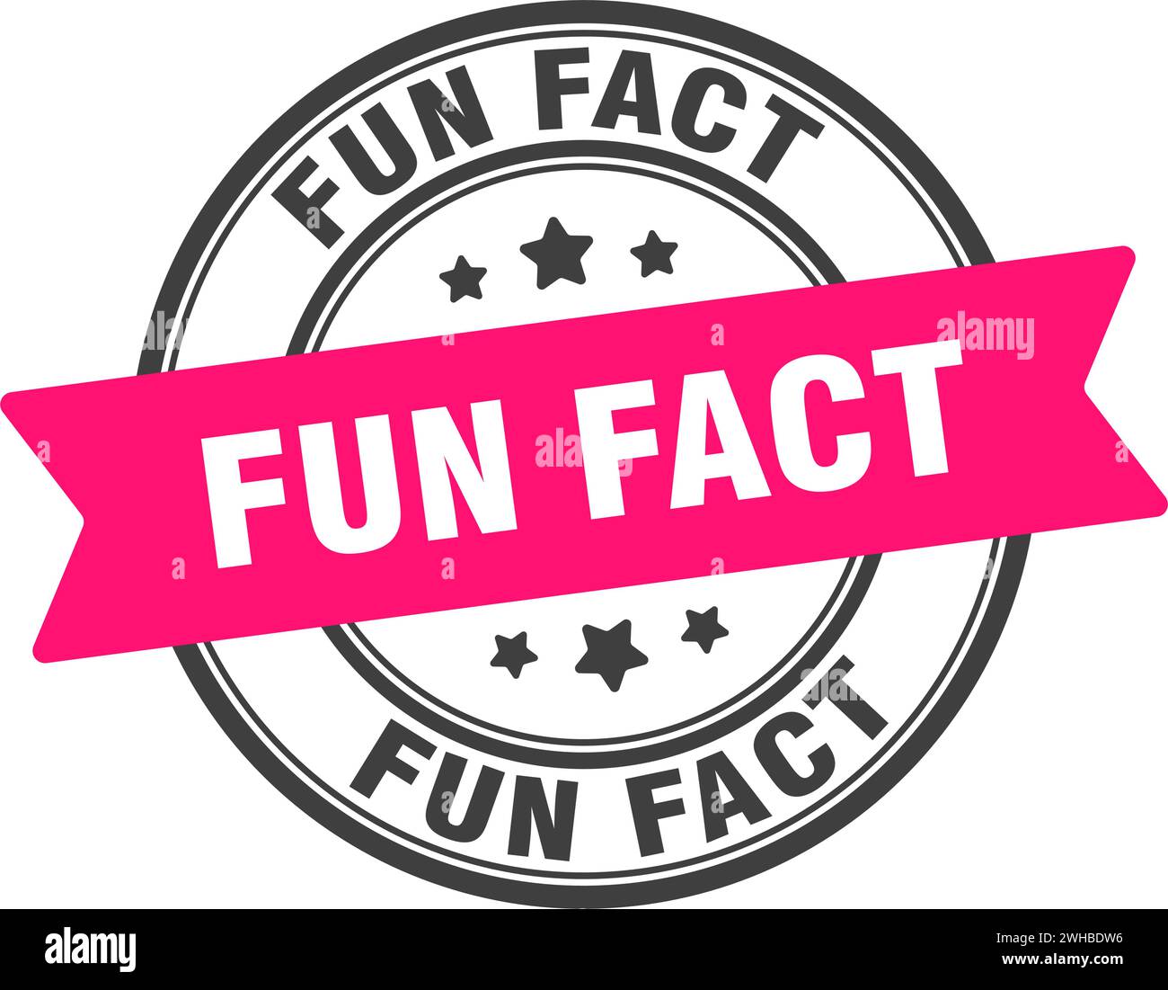 fun fact stamp. fun fact round sign. label on transparent background ...