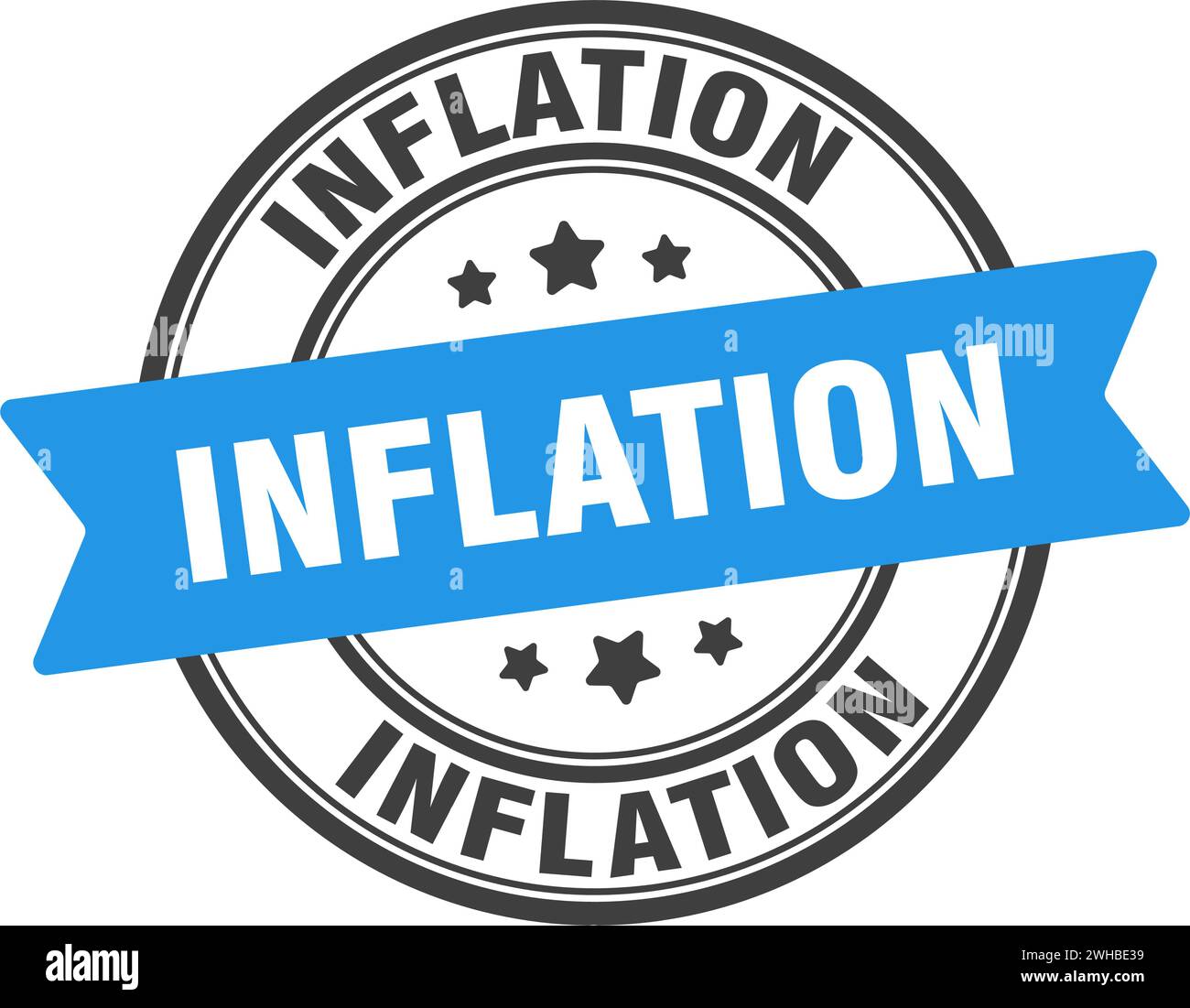 inflation stamp. inflation round sign. label on transparent background ...