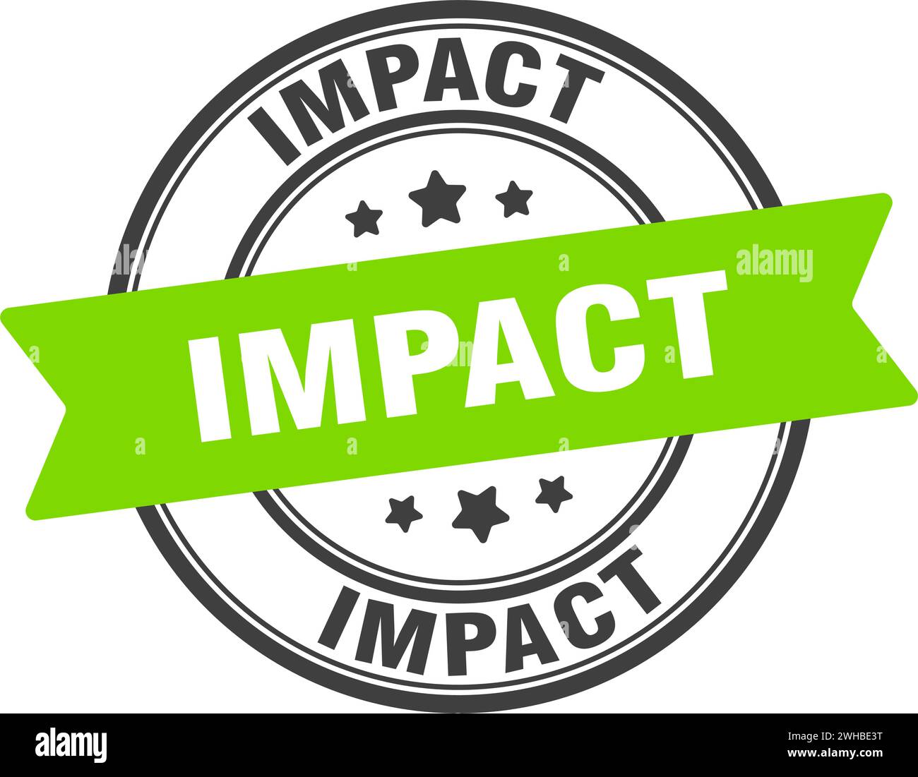 impact stamp. impact round sign. label on transparent background Stock ...