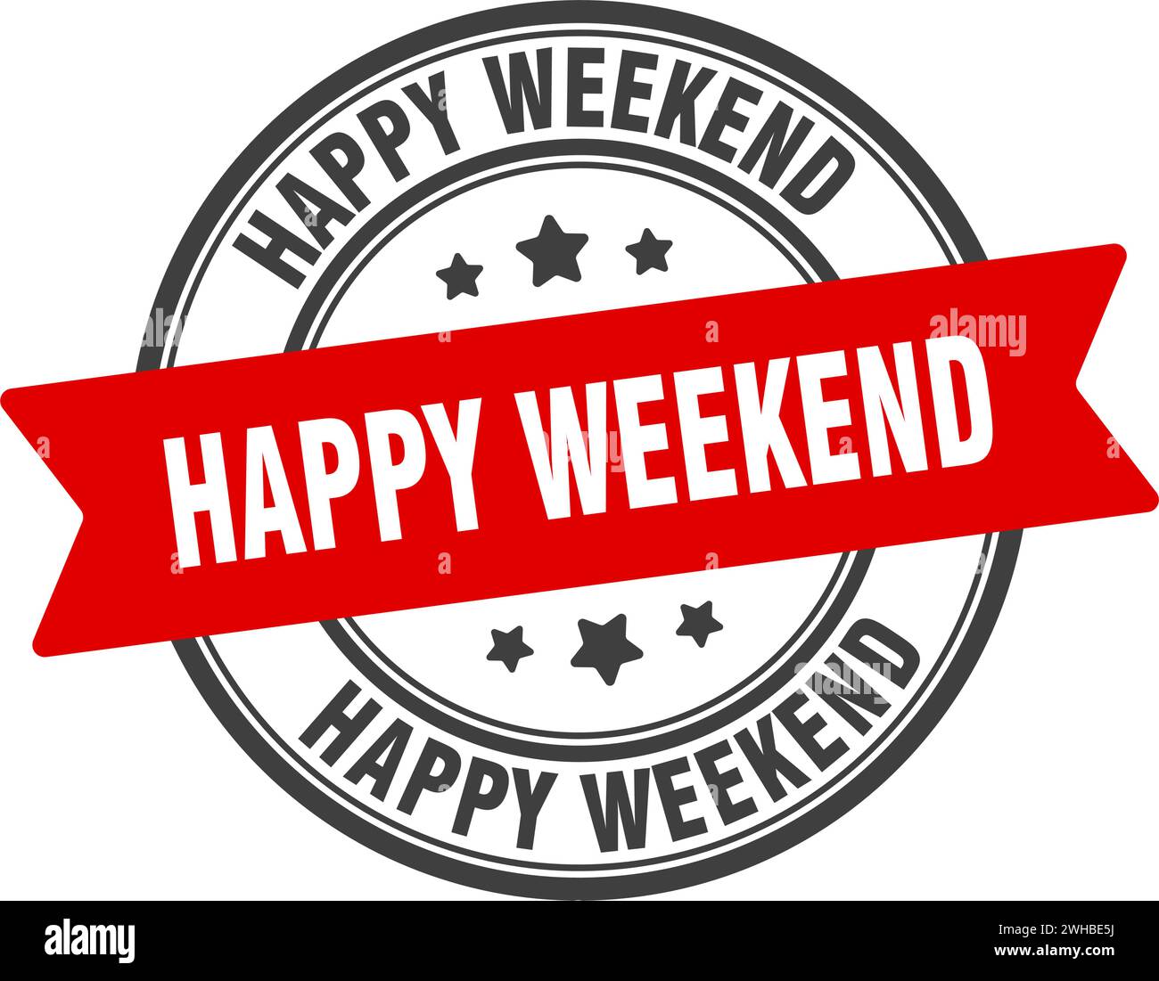 happy weekend stamp. happy weekend round sign. label on transparent ...