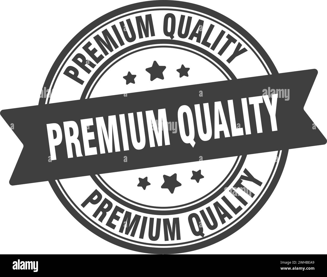 premium quality stamp. premium quality round sign. label on transparent background Stock Vector ...