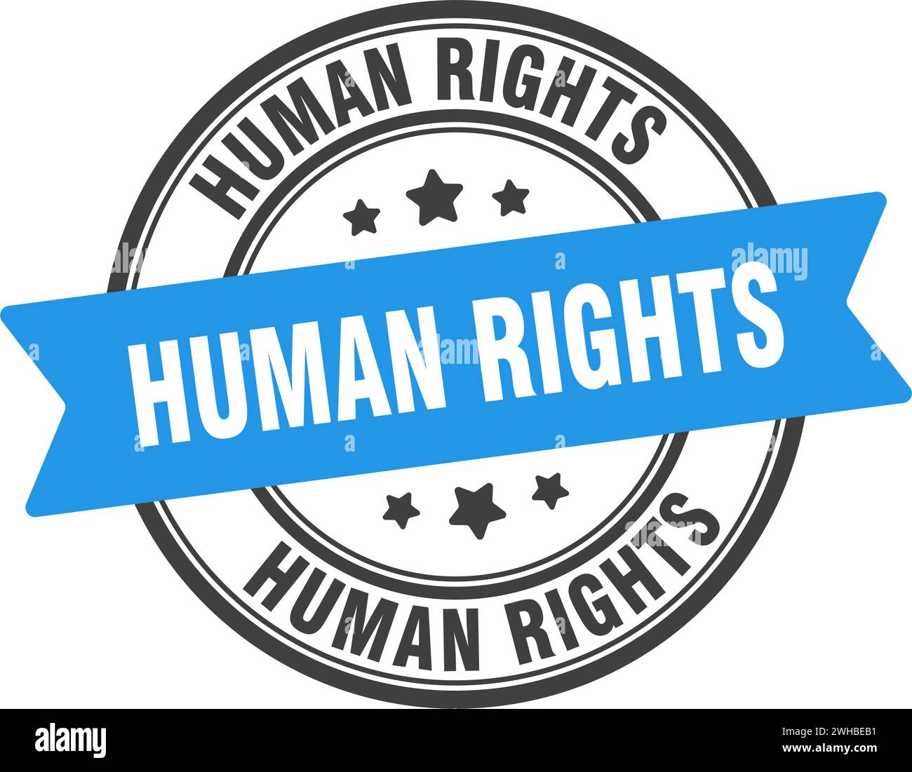 human rights stamp. human rights round sign. label on transparent ...