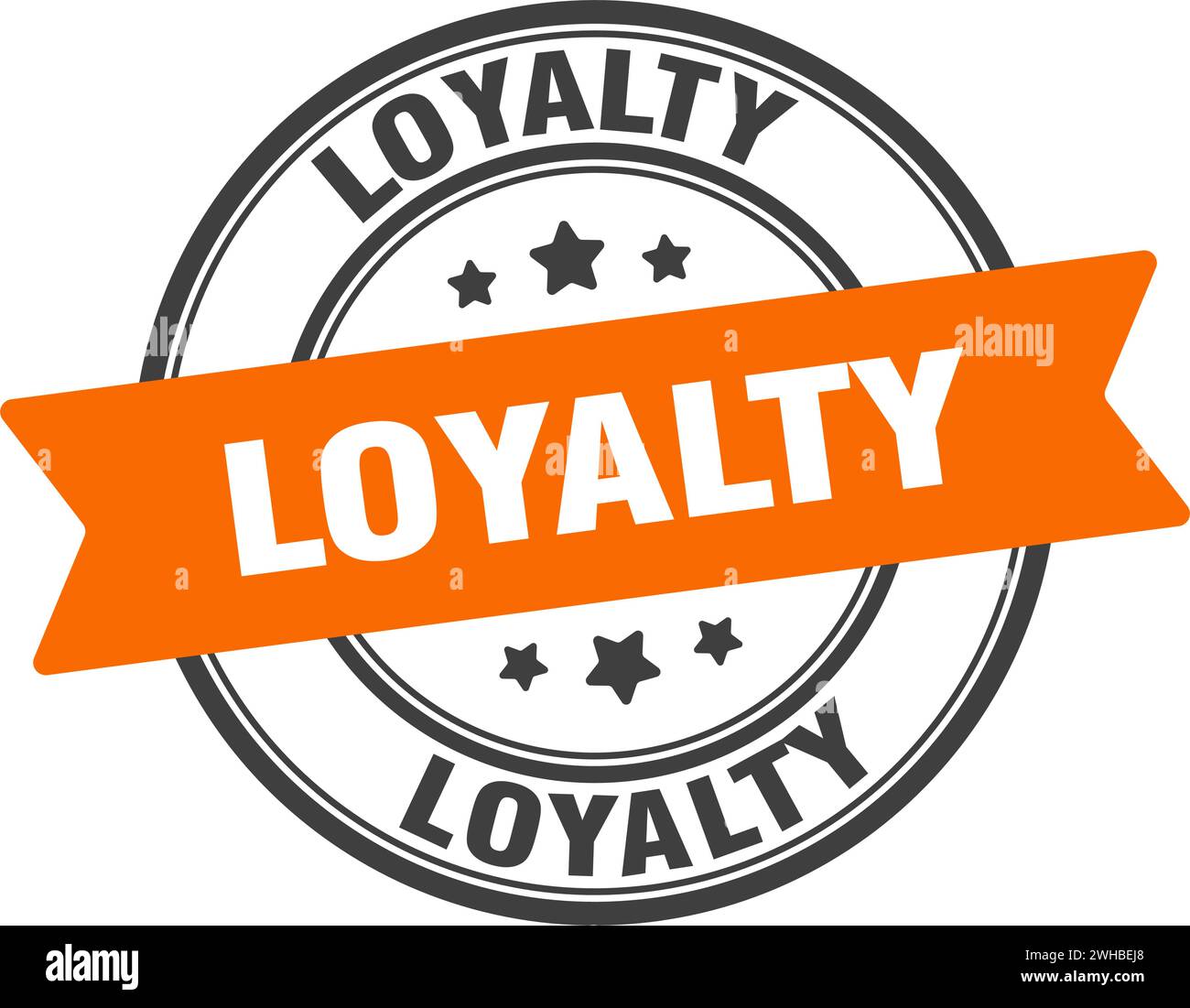 loyalty stamp. loyalty round sign. label on transparent background ...