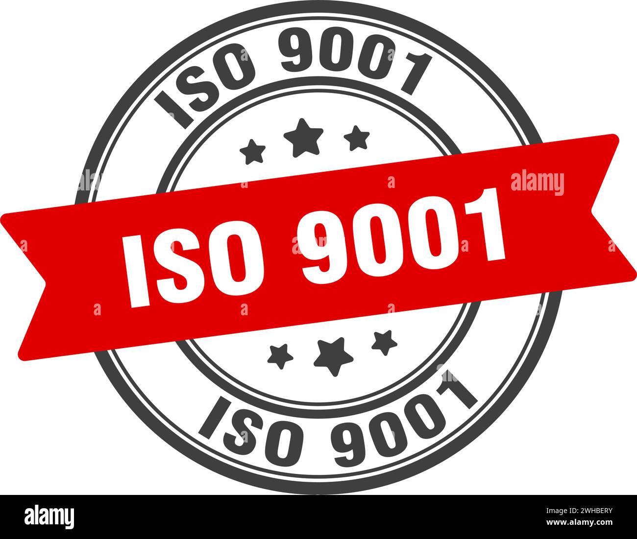 iso 9001 stamp. iso 9001 round sign. label on transparent background ...