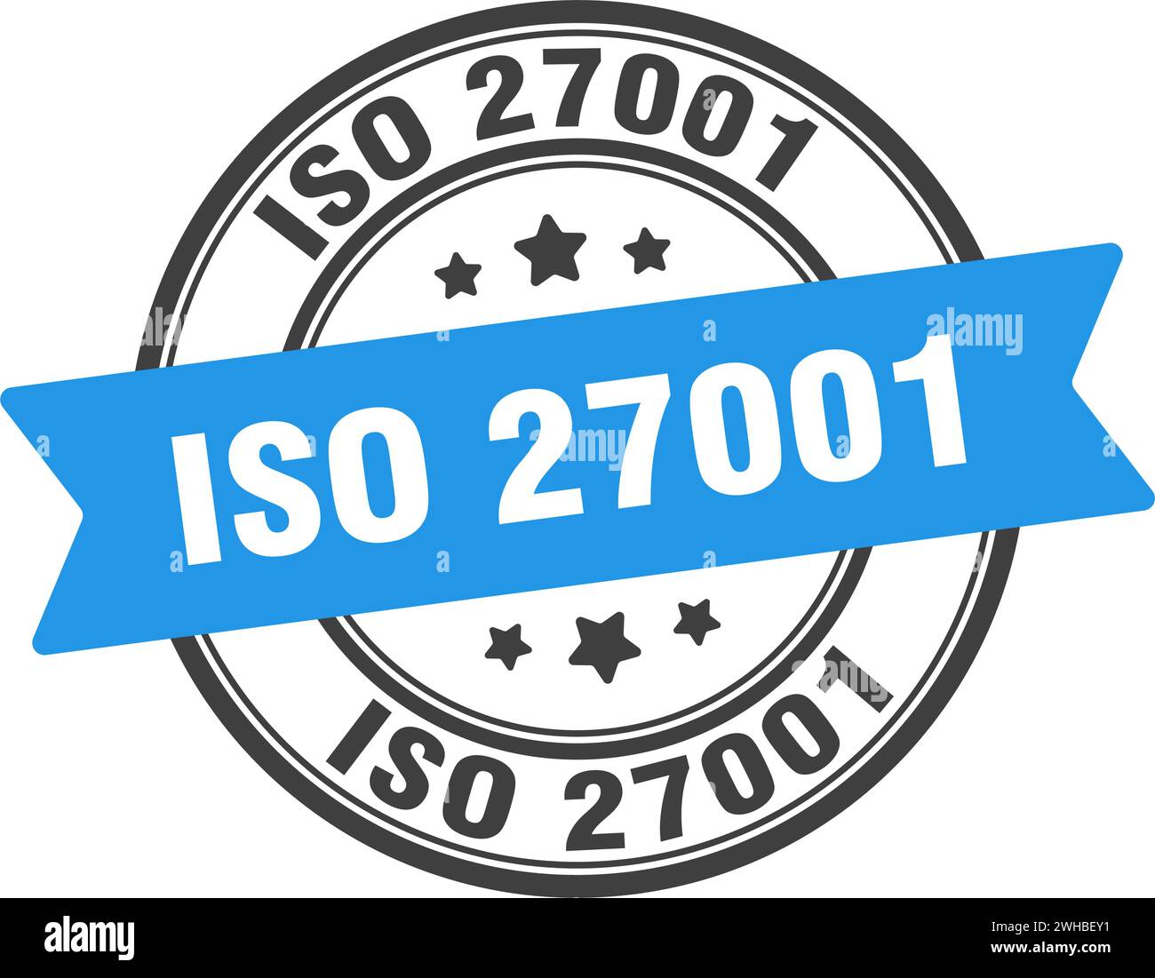 iso 27001 stamp. iso 27001 round sign. label on transparent background ...