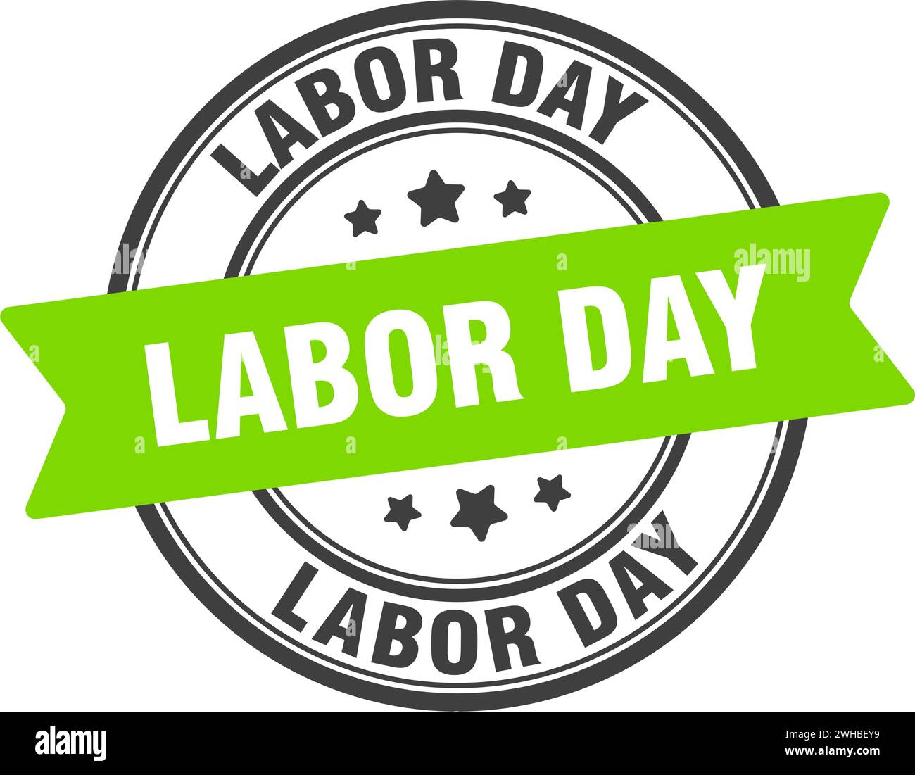 labor day stamp. labor day round sign. label on transparent background ...