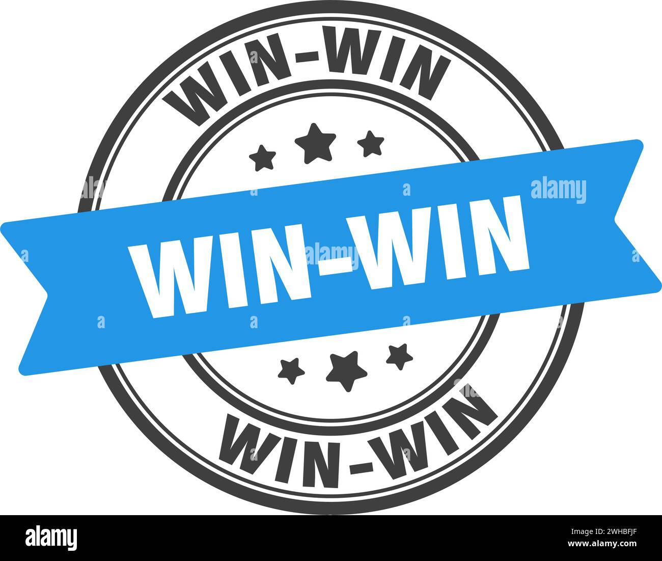 win-win stamp. win-win round sign. label on transparent background ...