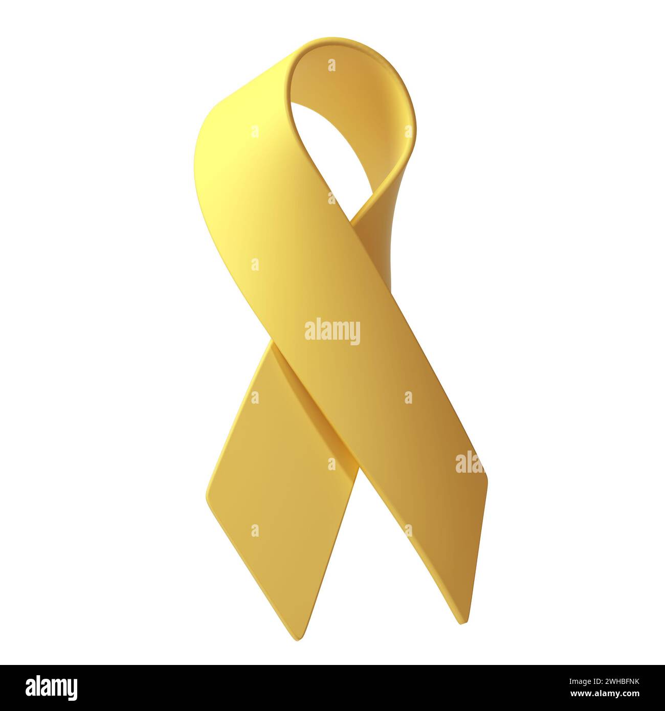3d Yellow ribbon awareness Adenosarcoma, Bladder Bone Cancer ...