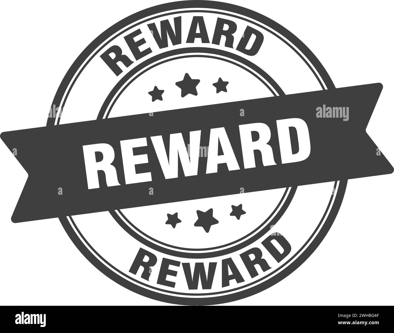 reward stamp. reward round sign. label on transparent background Stock ...