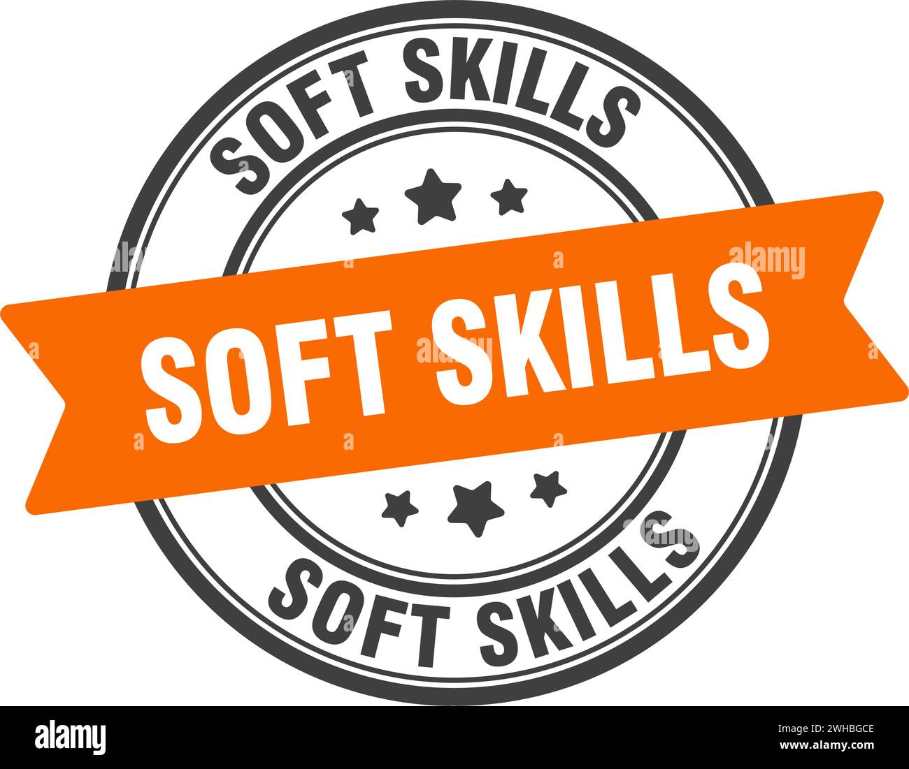 soft skills stamp. soft skills round sign. label on transparent ...