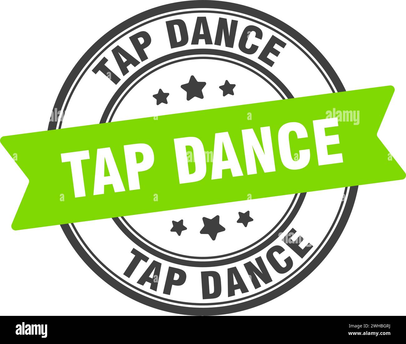 tap dance stamp. tap dance round sign. label on transparent background ...