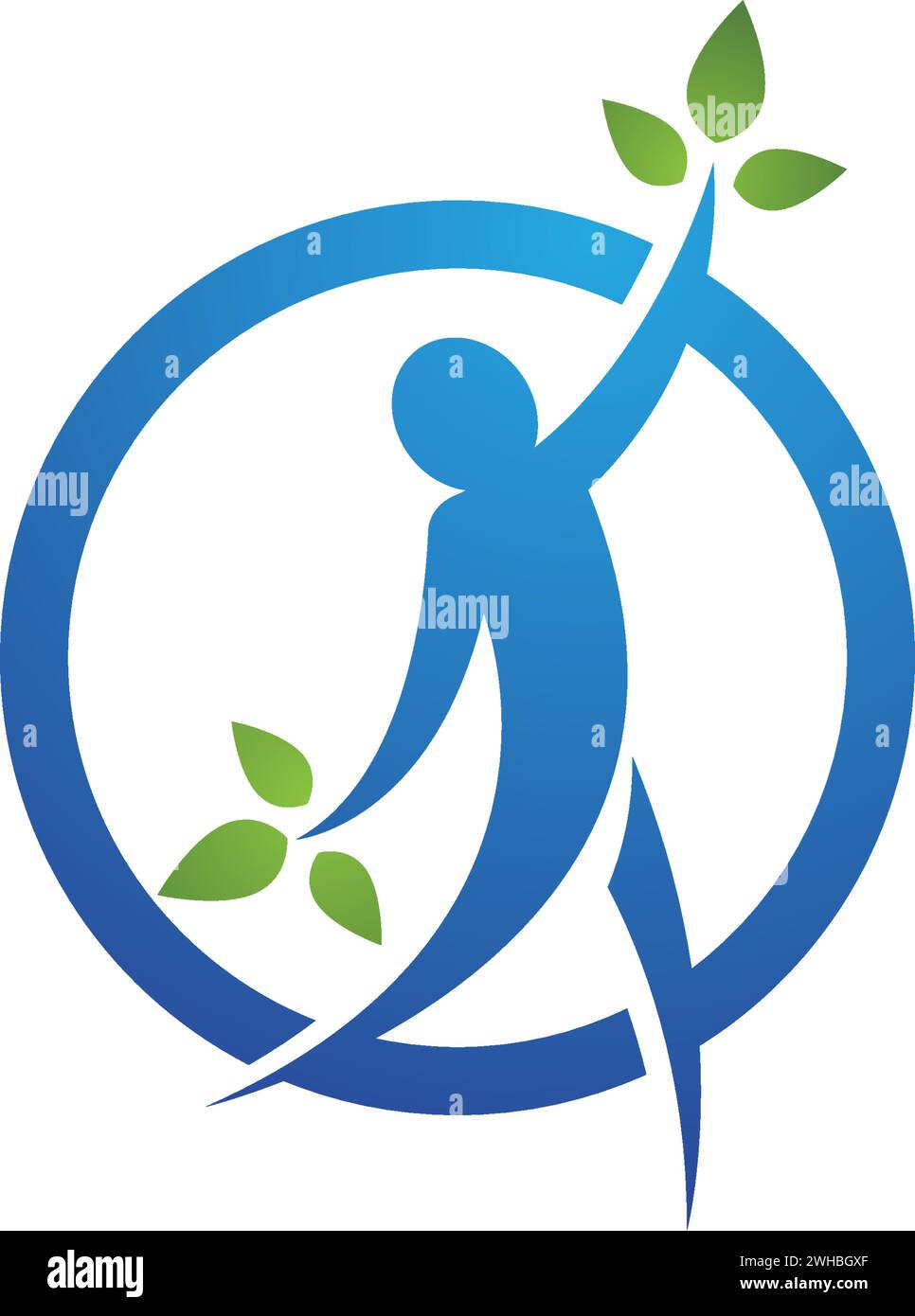 Human character logo sign Health care logo sign Stock Vector Image ...