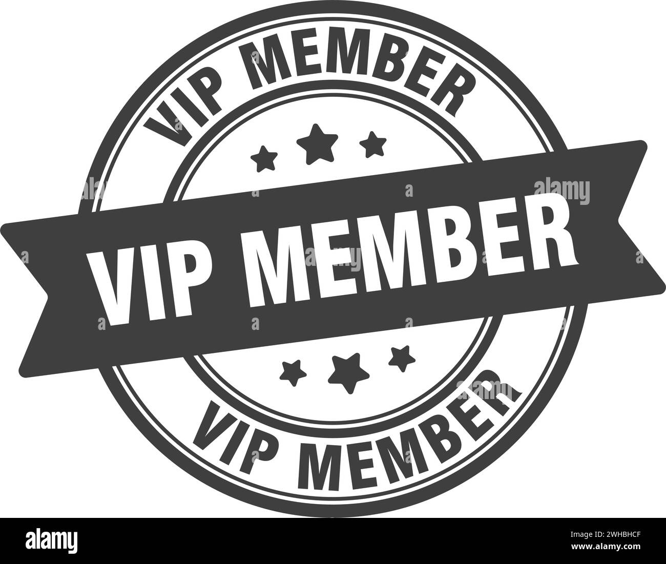 vip member stamp. vip member round sign. label on transparent ...