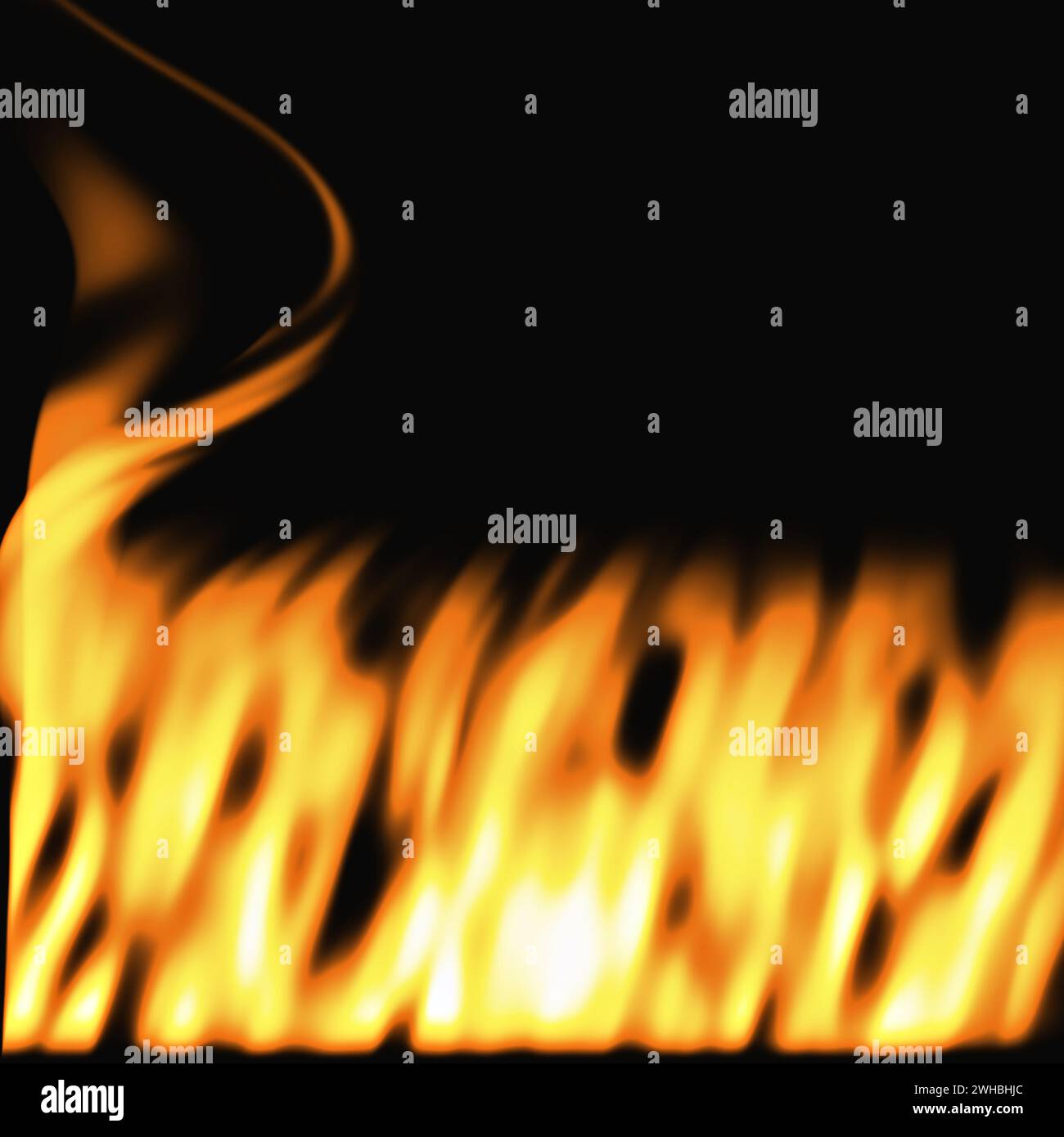 Black flames hi-res stock photography and images - Alamy