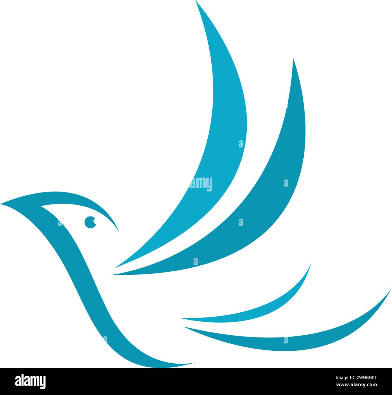 Bird wing Dove Logo Template vector illustration Stock Vector Image ...