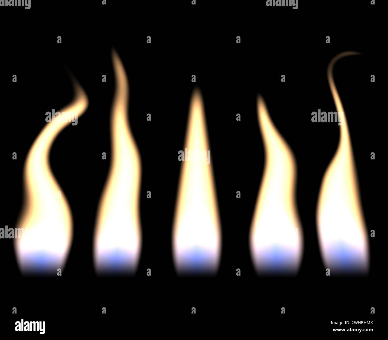 Five flames hi-res stock photography and images - Alamy