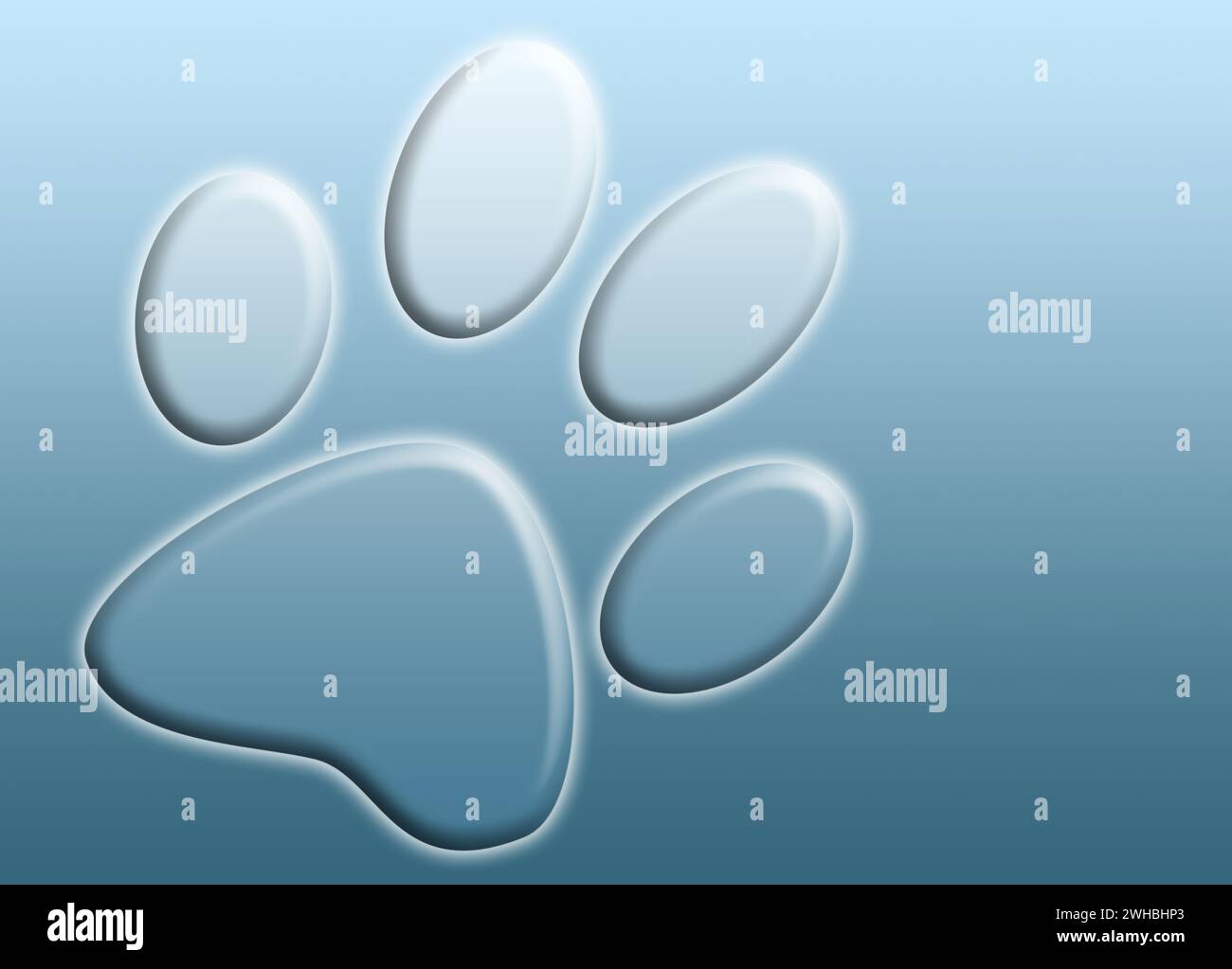 Abstract paw print Stock Photo - Alamy