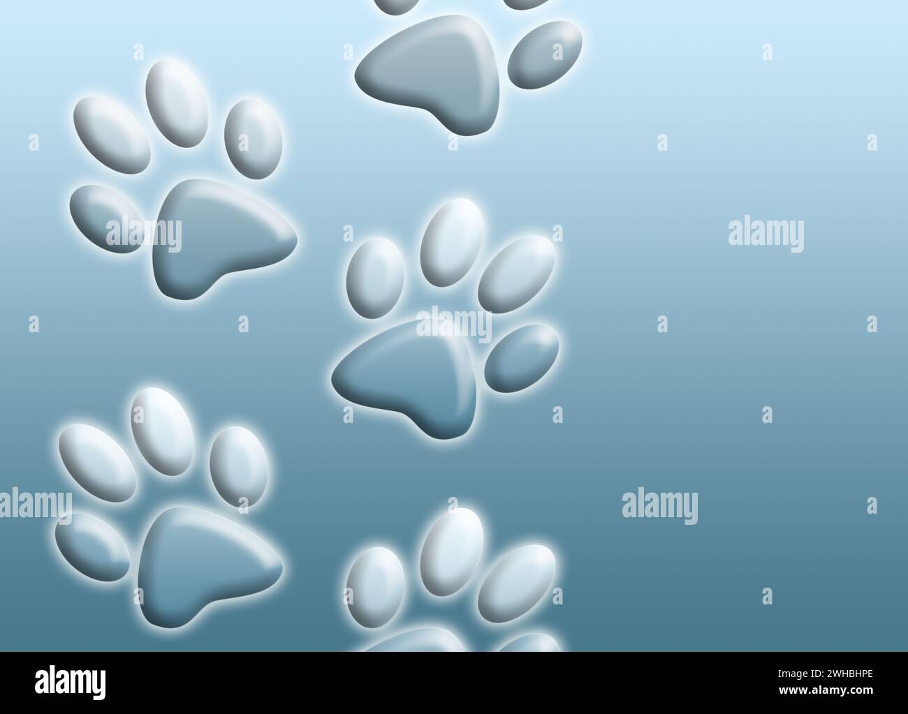 Abstract paw prints Stock Photo - Alamy