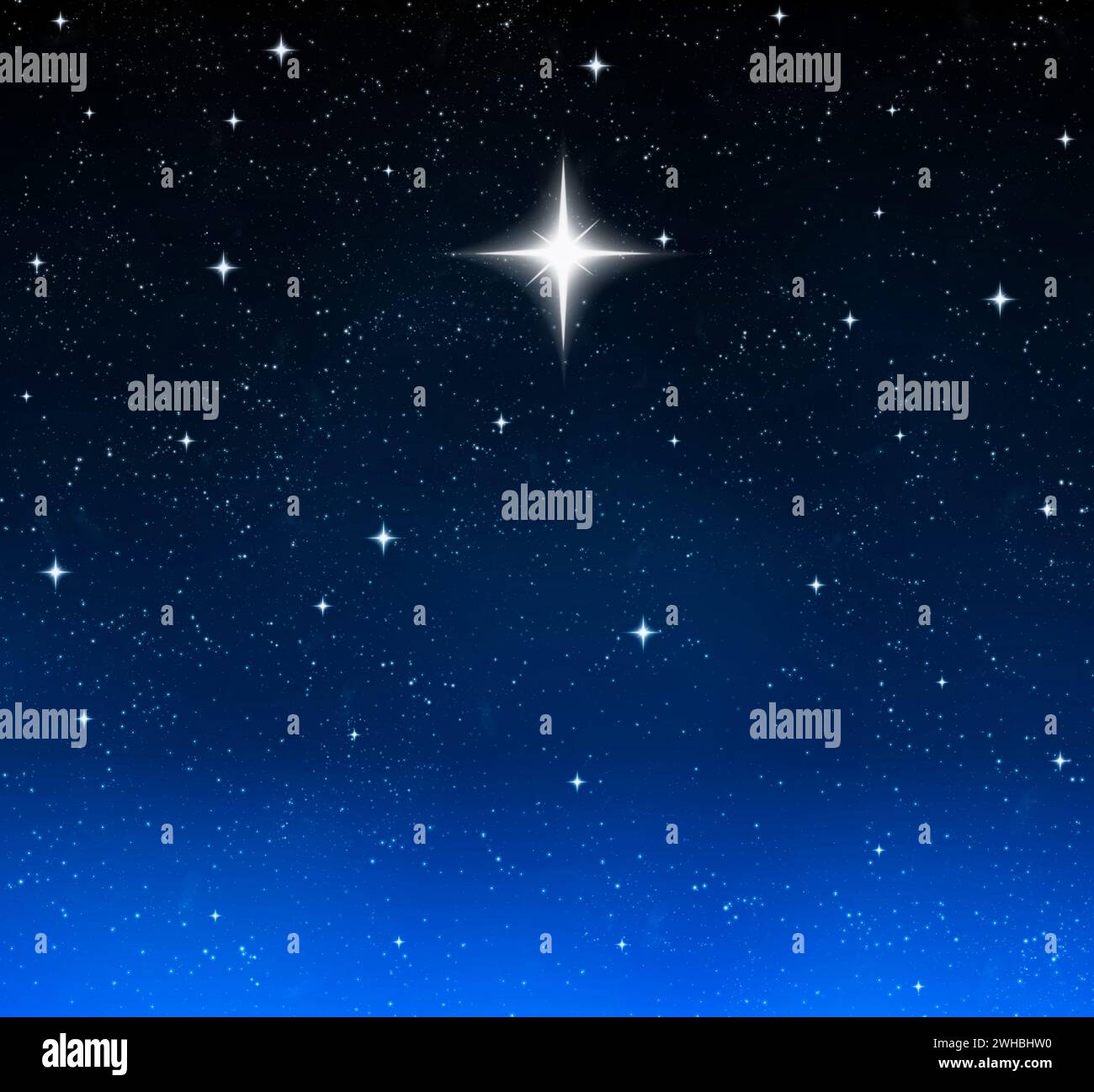 a single bright wishing star stands out from all the rest Stock Photo ...