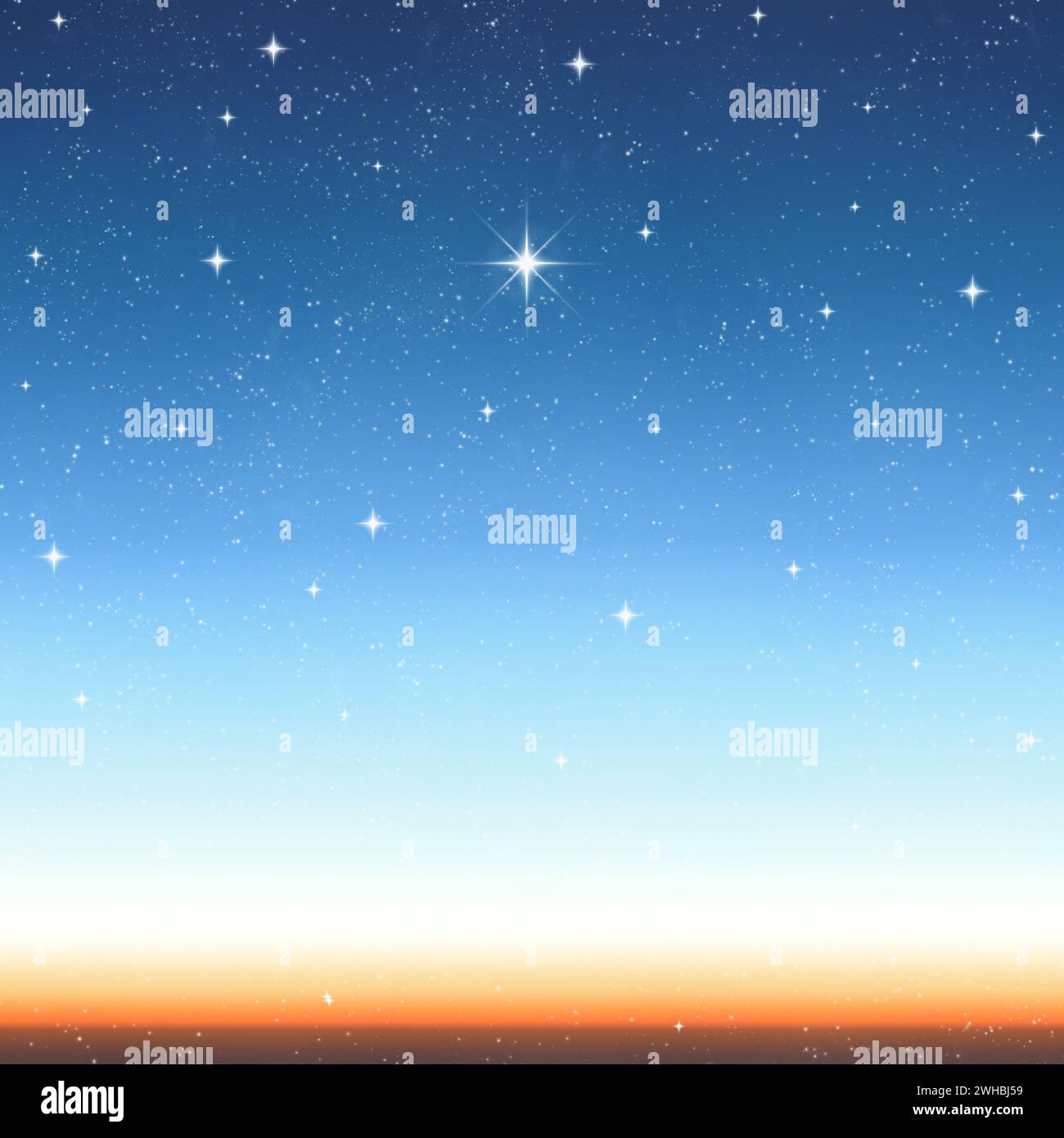 a single bright wishing star stands out from all the rest Stock Photo ...