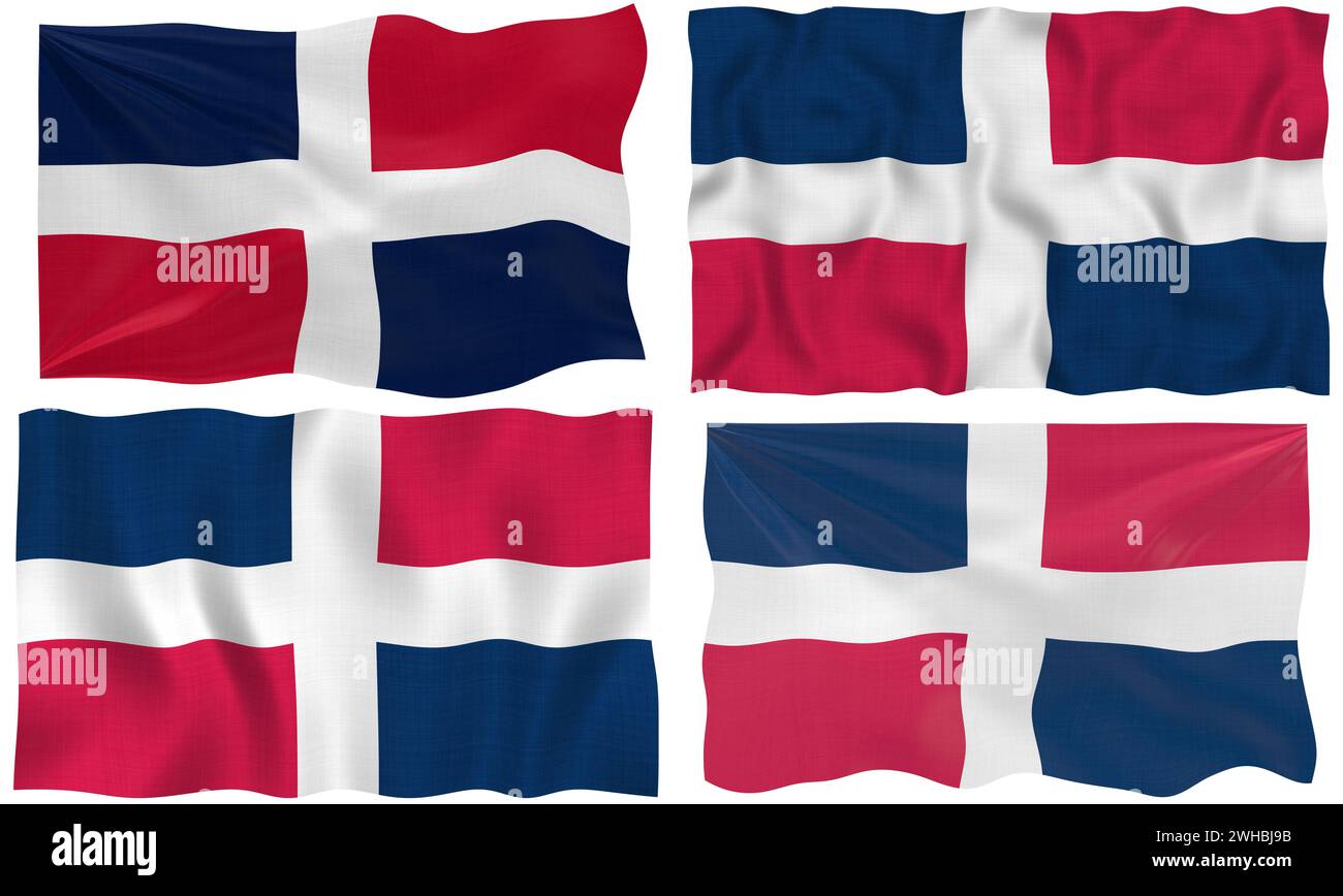 Flag of dominican republic Stock Photo - Alamy