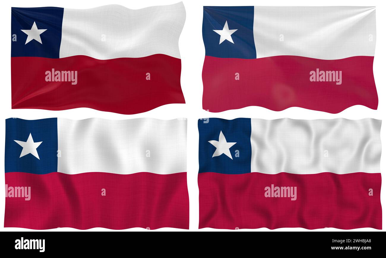 Chile flag background national Cut Out Stock Images & Pictures - Alamy