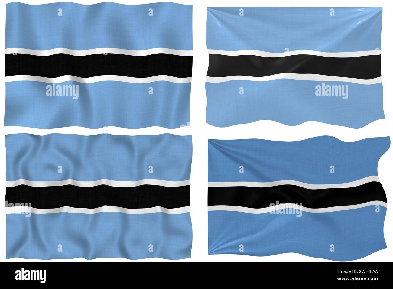 Flag of Botswana Stock Photo - Alamy