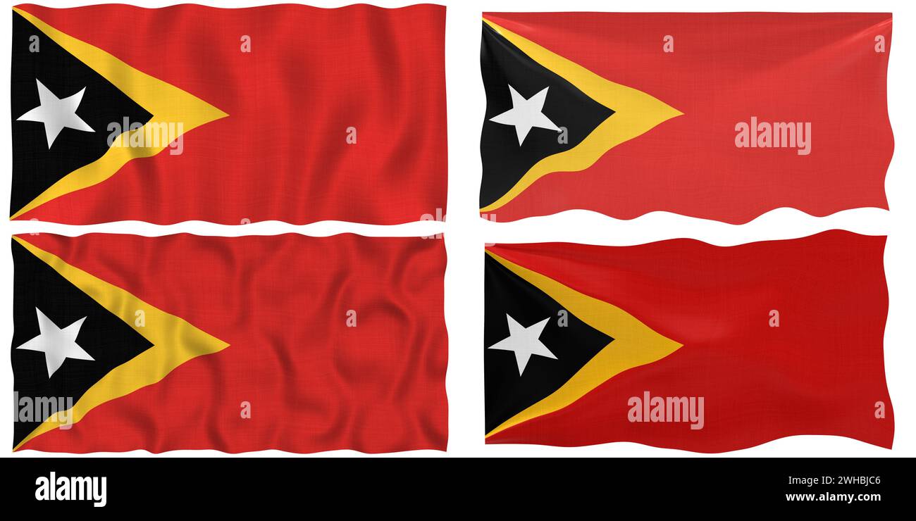 Flag of East Timor Stock Photo - Alamy
