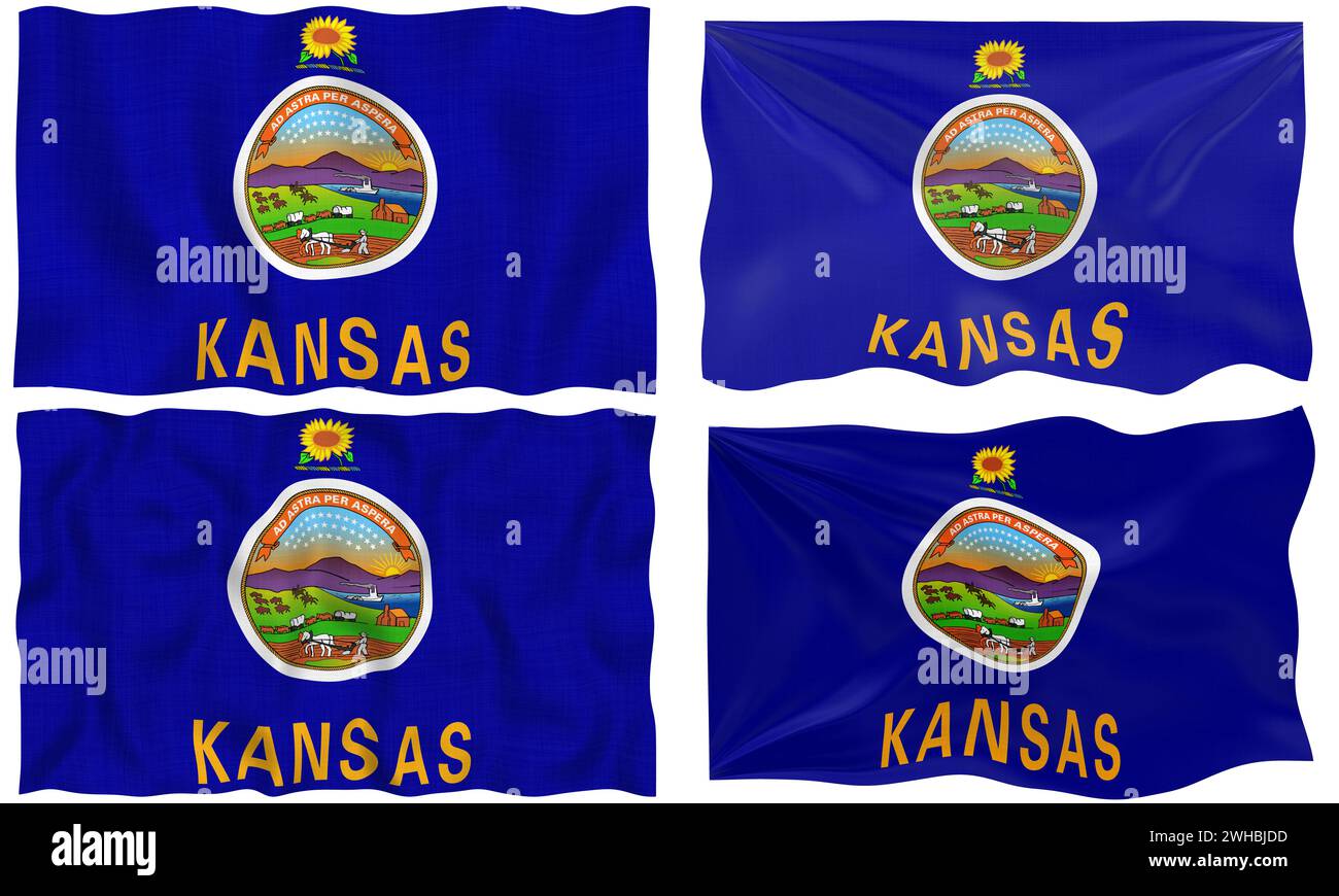 Flag of Kansas Stock Photo - Alamy