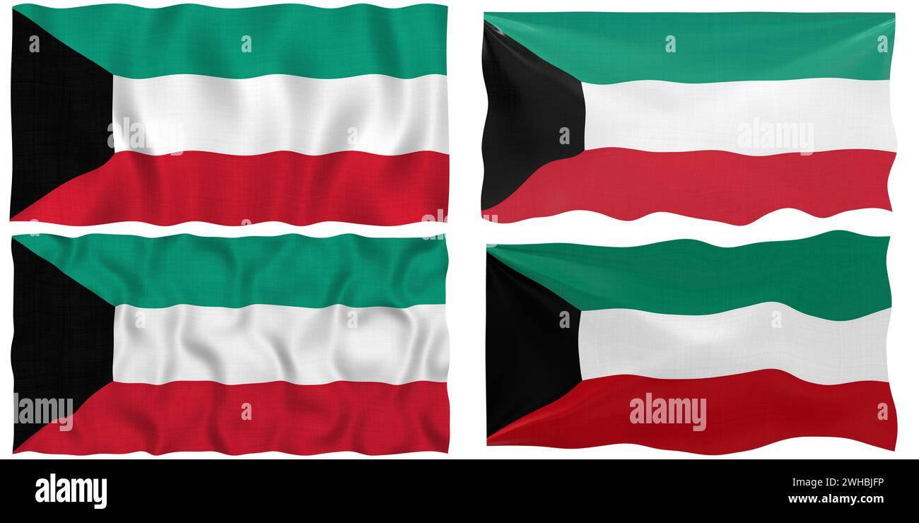Flag of Kuwait Stock Photo - Alamy