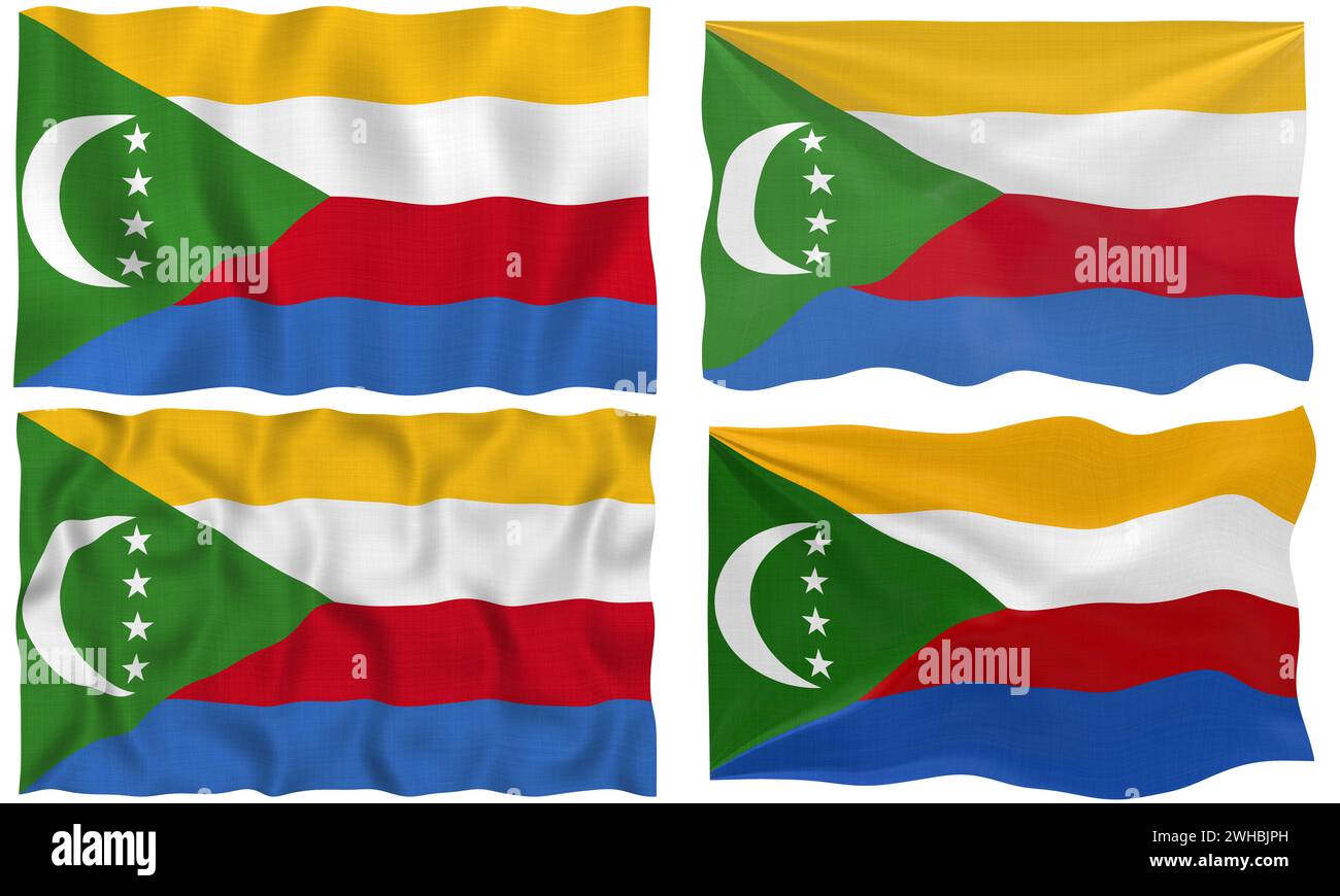 Flag of the Comoros Stock Photo - Alamy