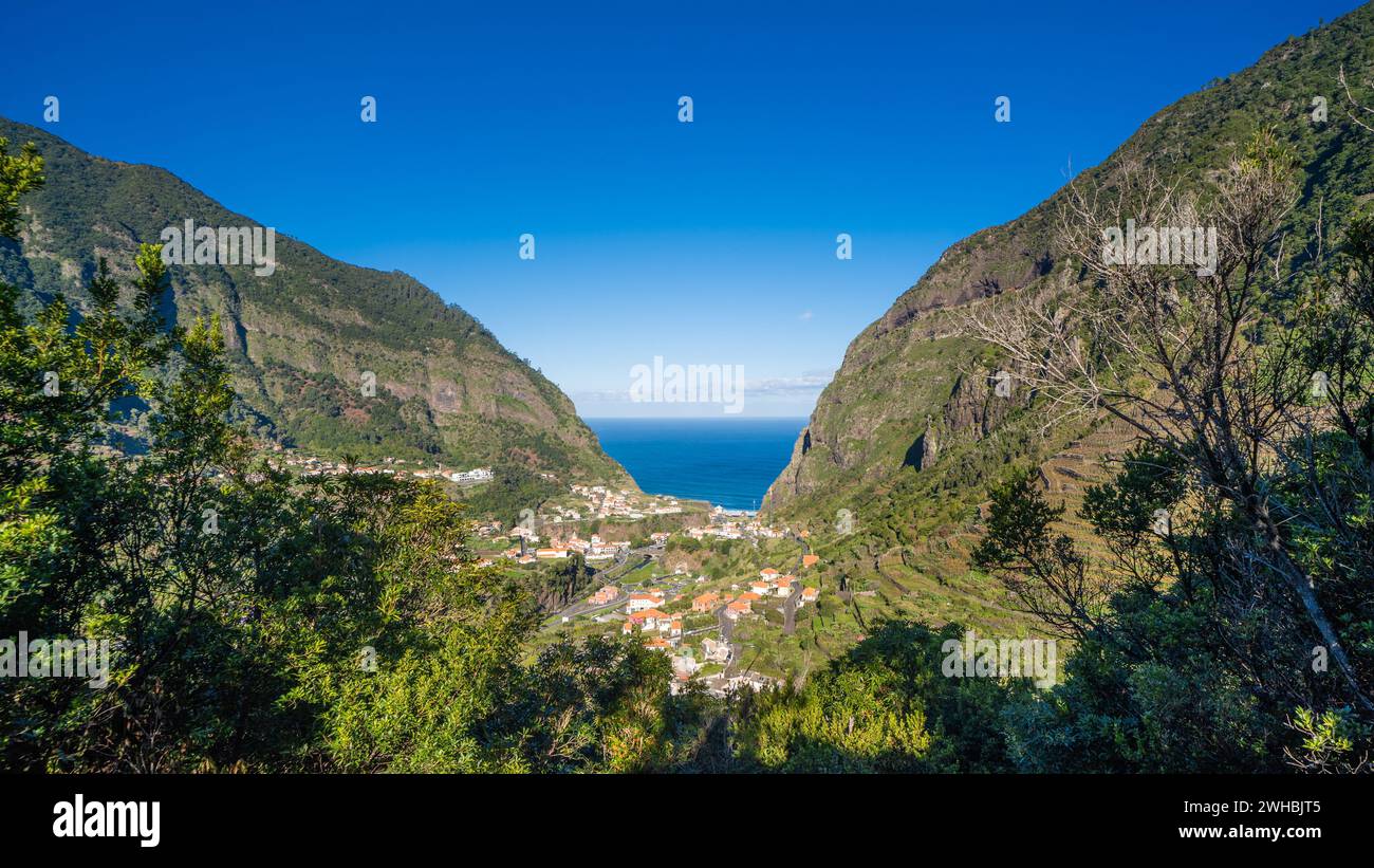 Madeira Island Portugal. Cliffs and ocean views around the island in ...